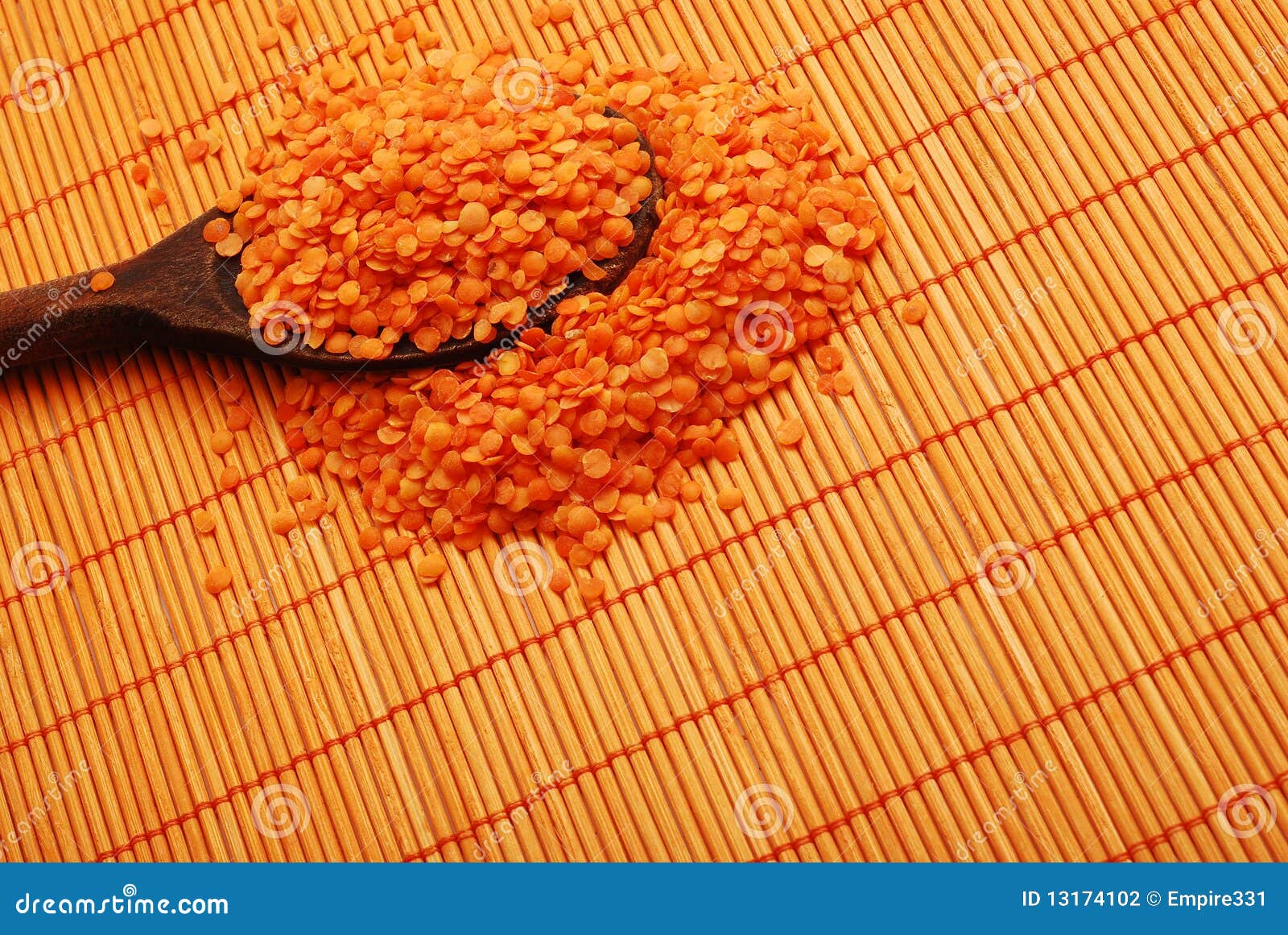 Orange lentil stock photo. Image of food, bamboo, nutrition - 13174102