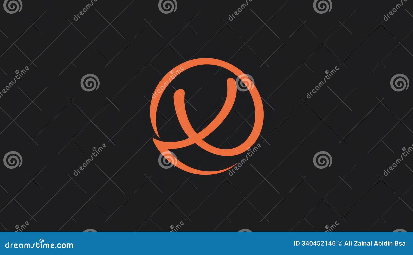 Orange Letter X Logo on Black Background Stock Illustration ...
