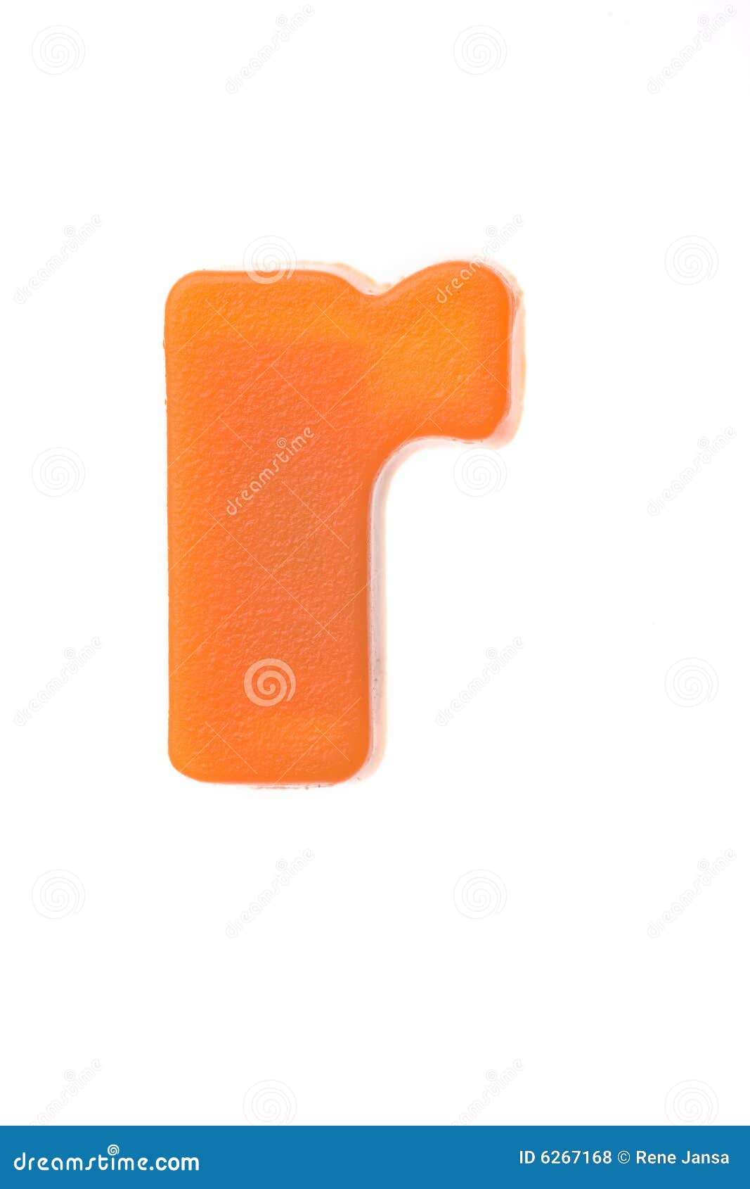 The Letter R In Orange