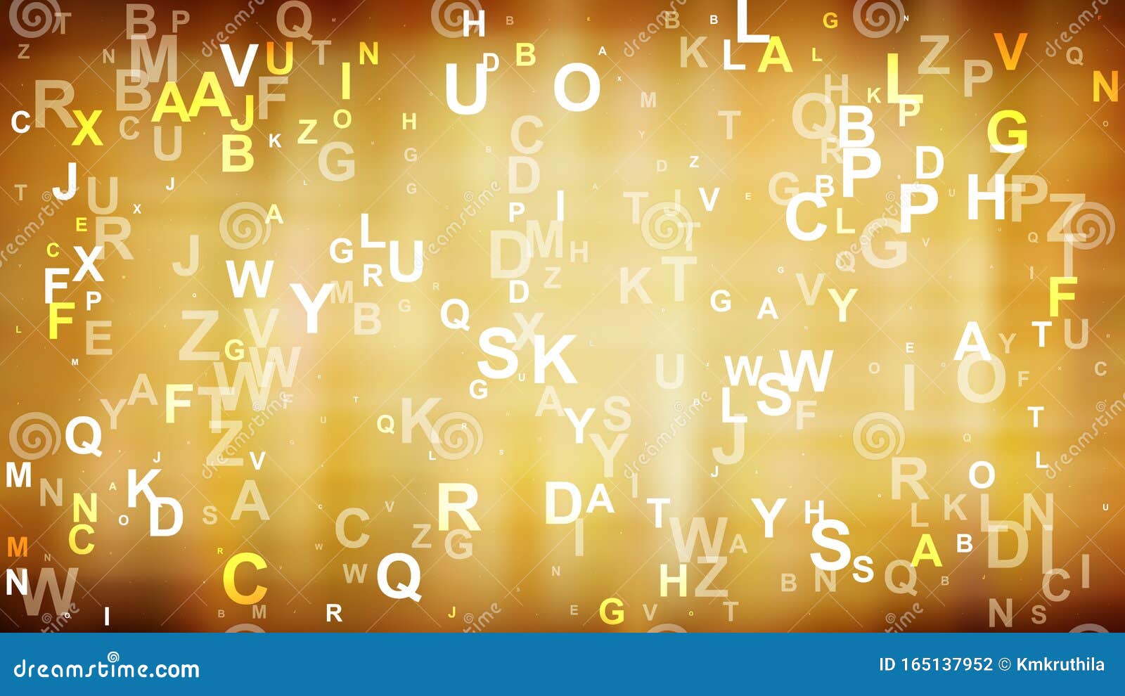 Orange Letters Background stock vector. Illustration of letter - 165137952