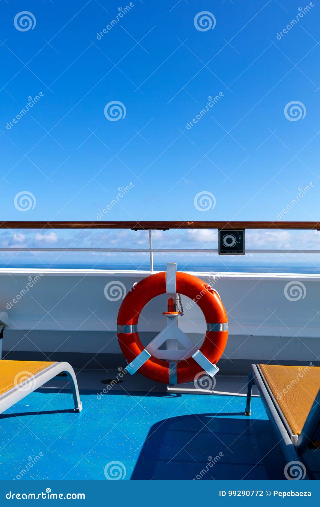 Orange Lifeguard on the Edge Stock Photo - Image of safety, lifesaver ...