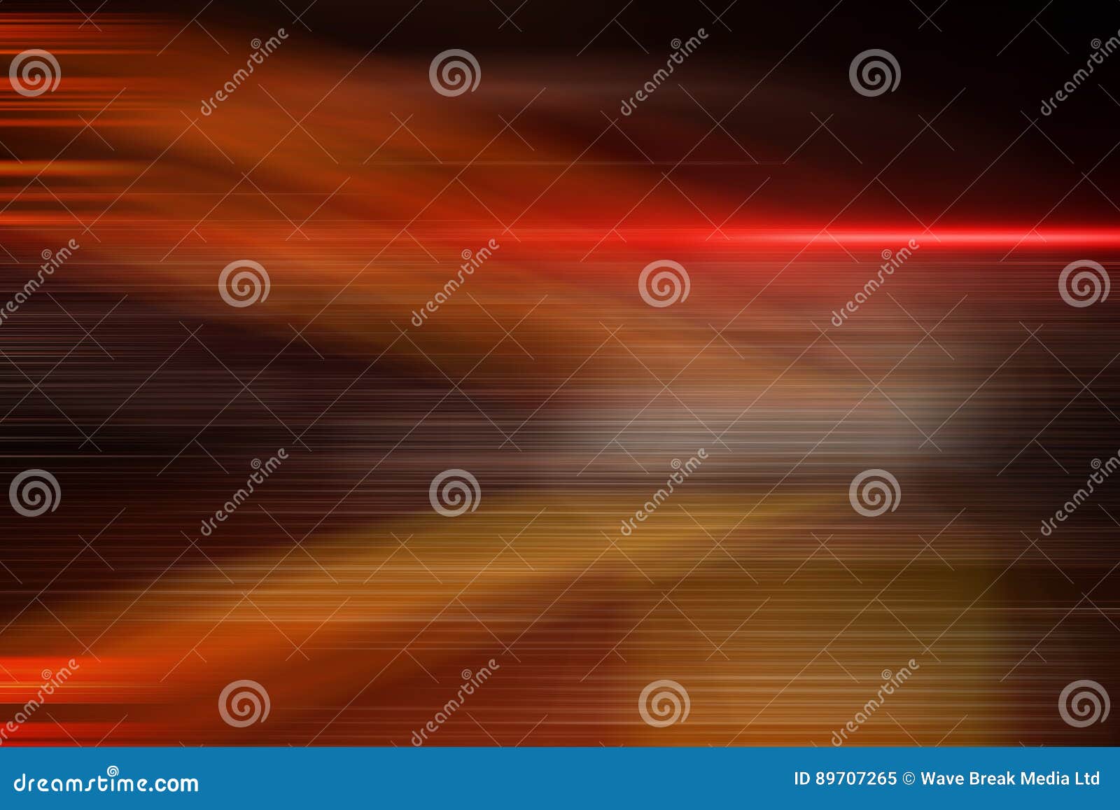 Orange Light Beams Over Skyscrapers Stock Illustration - Illustration ...