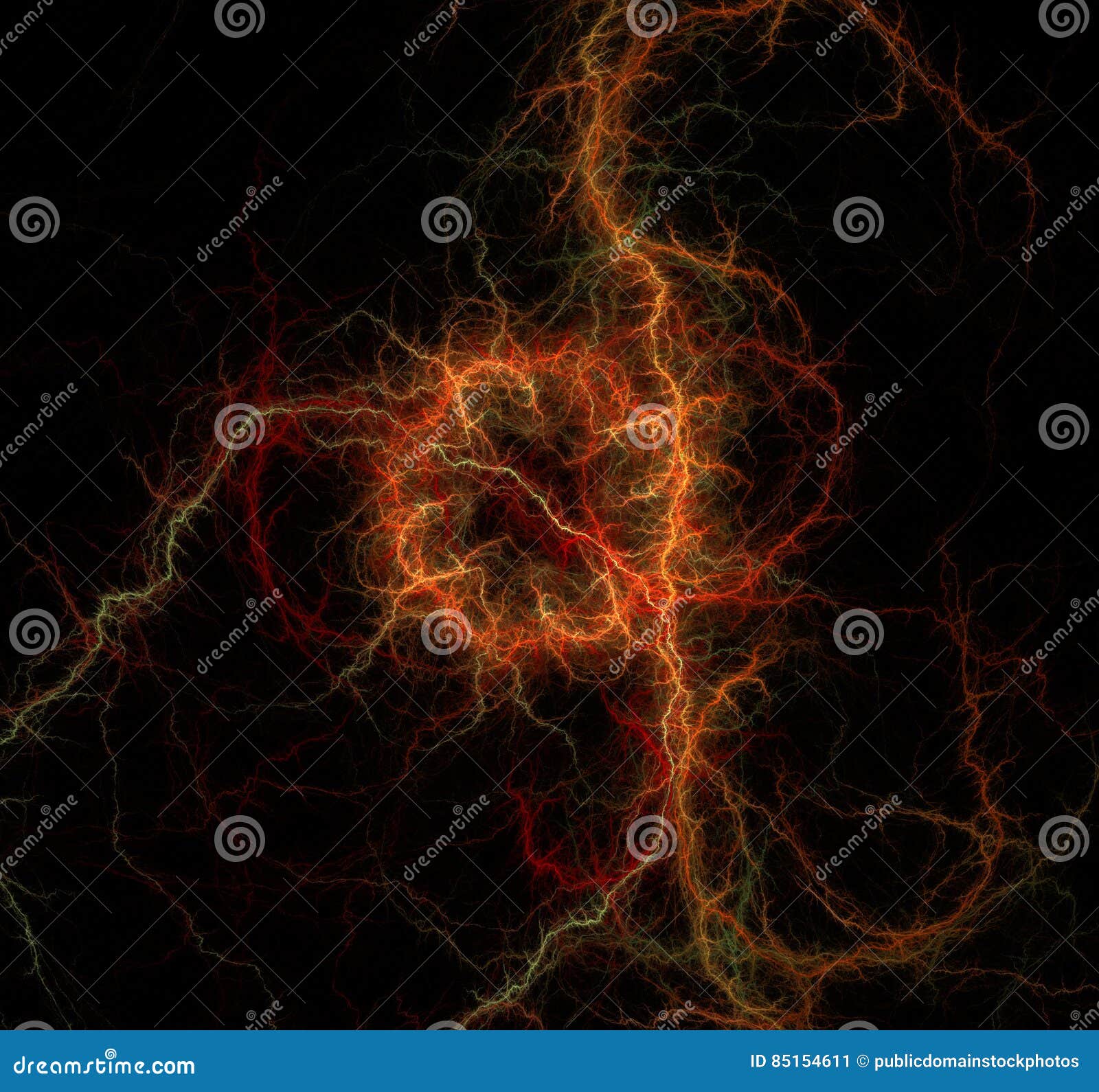 Orange Lightning Picture. Image: 85154611