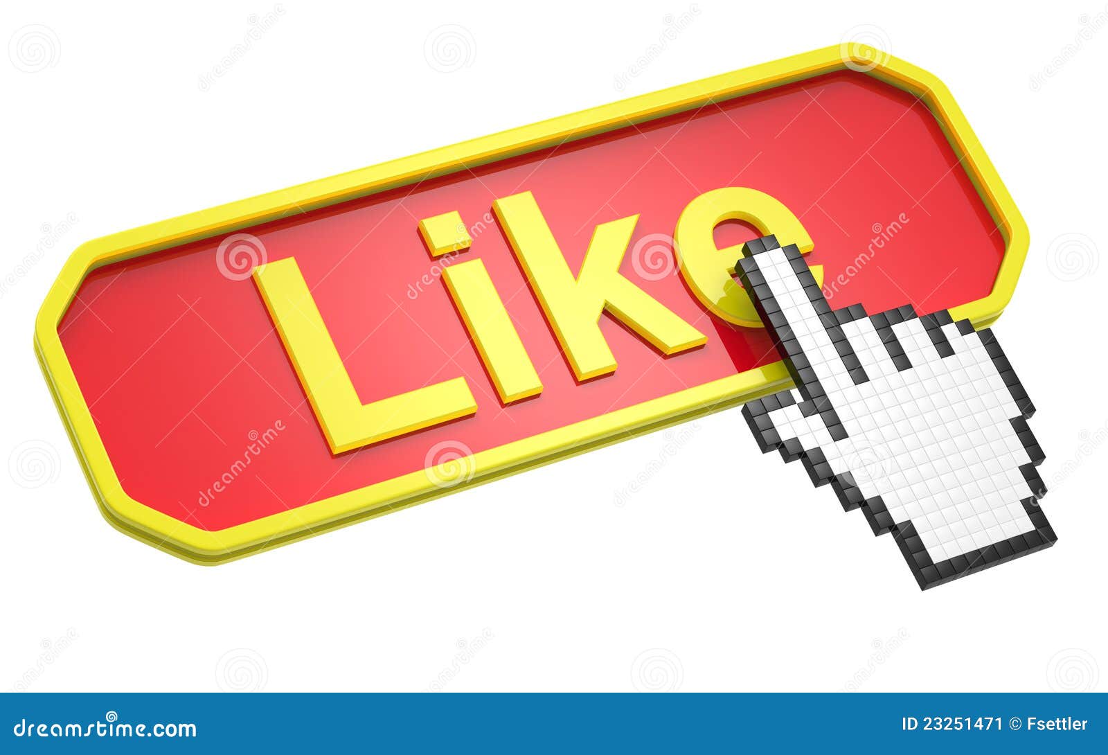 Orange Like button. stock illustration. Illustration of orange - 23251471