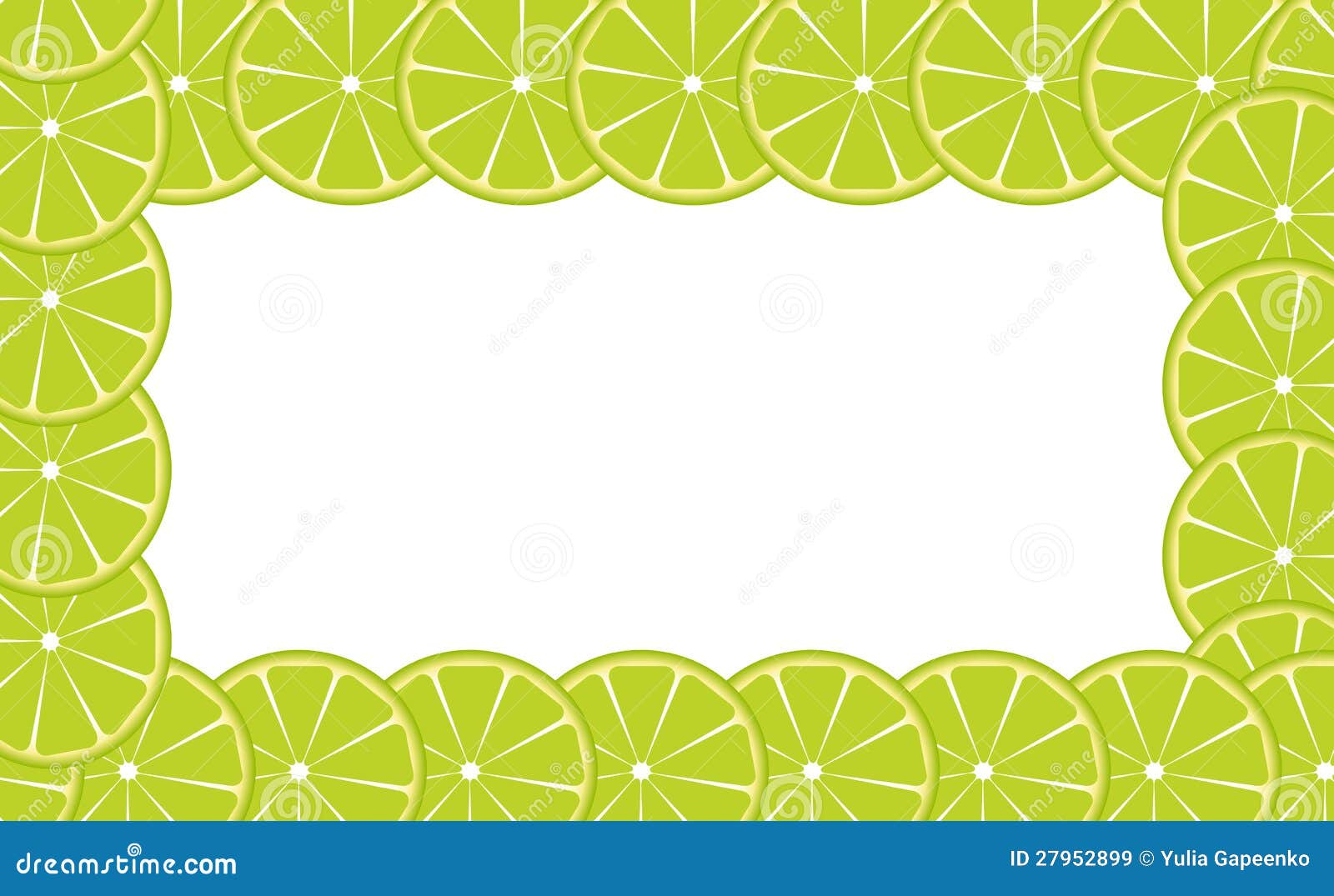 Orange (lime) Frame Vector Illustration Stock Vector - Illustration of ...