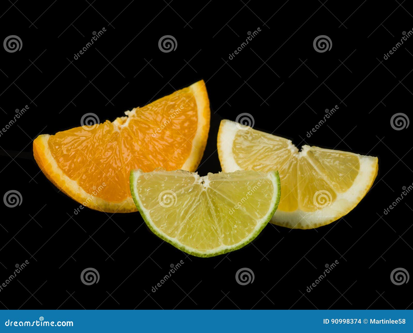 Orange Lime and Lemon Segments Stock Photo - Image of lemon, healthy ...