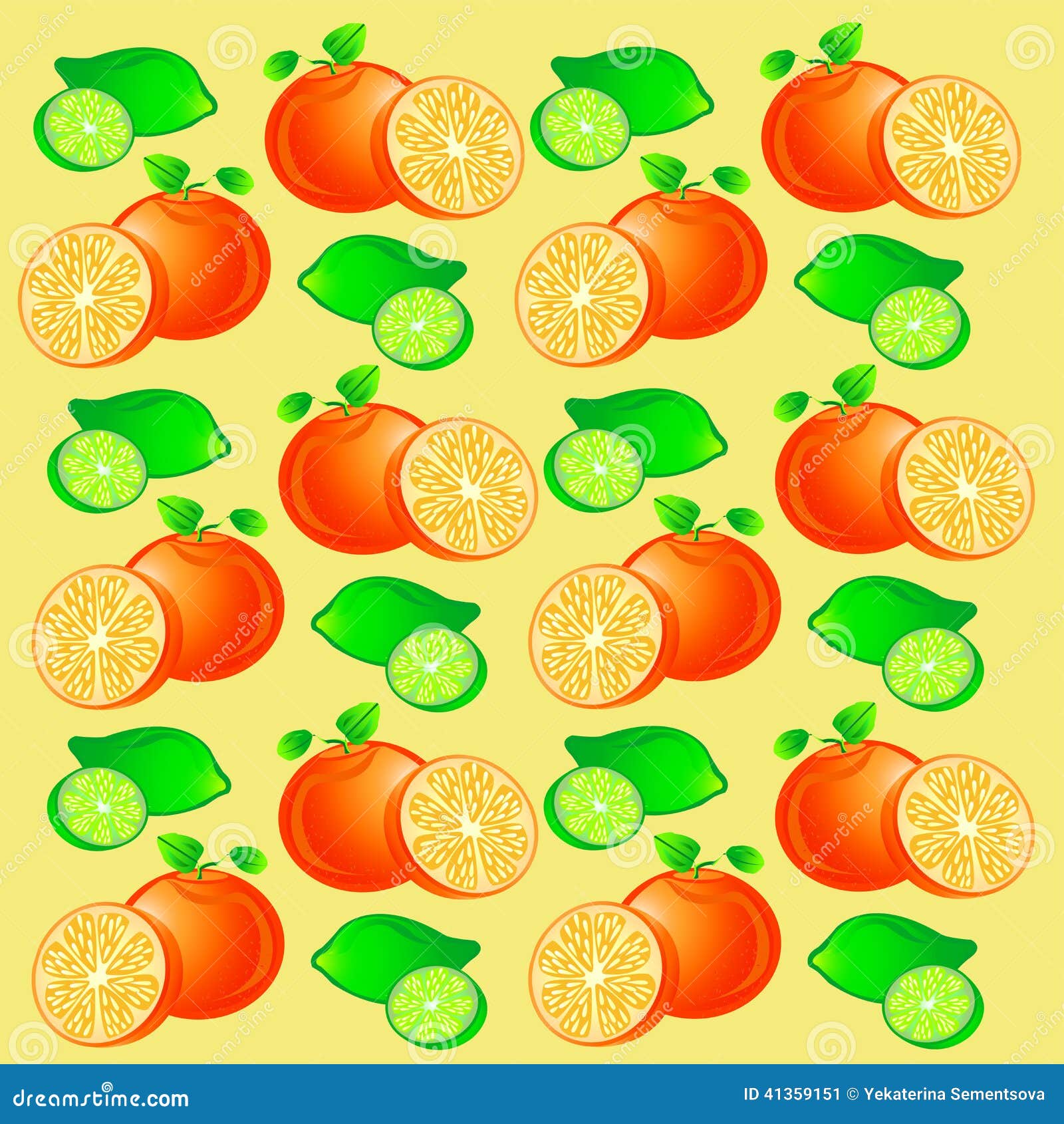Orange and Lime Seamless Background Stock Vector - Illustration of ...