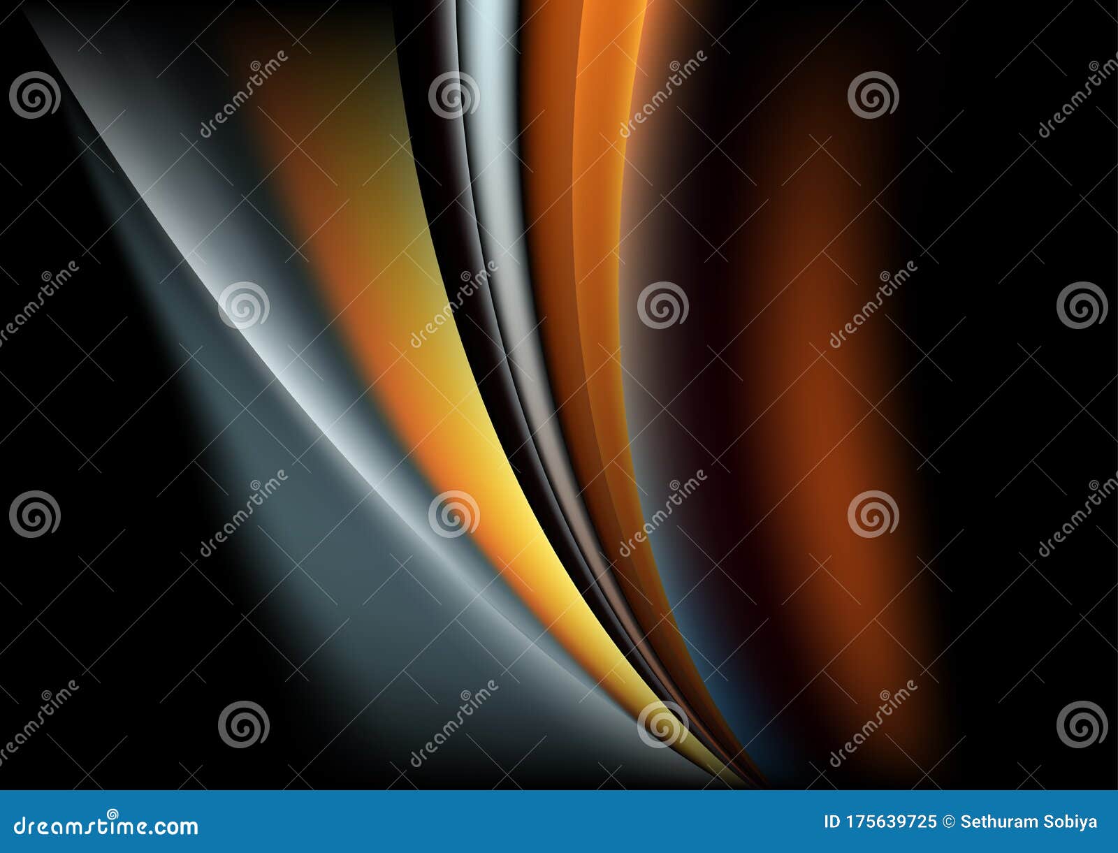 Orange Line Abstract Background Vector Illustration Design Stock Vector ...