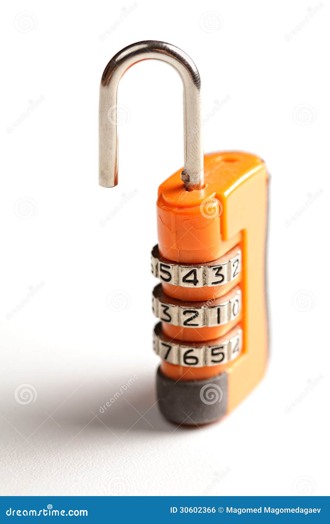 Orange lock stock photo. Image of protect, protection - 30602366
