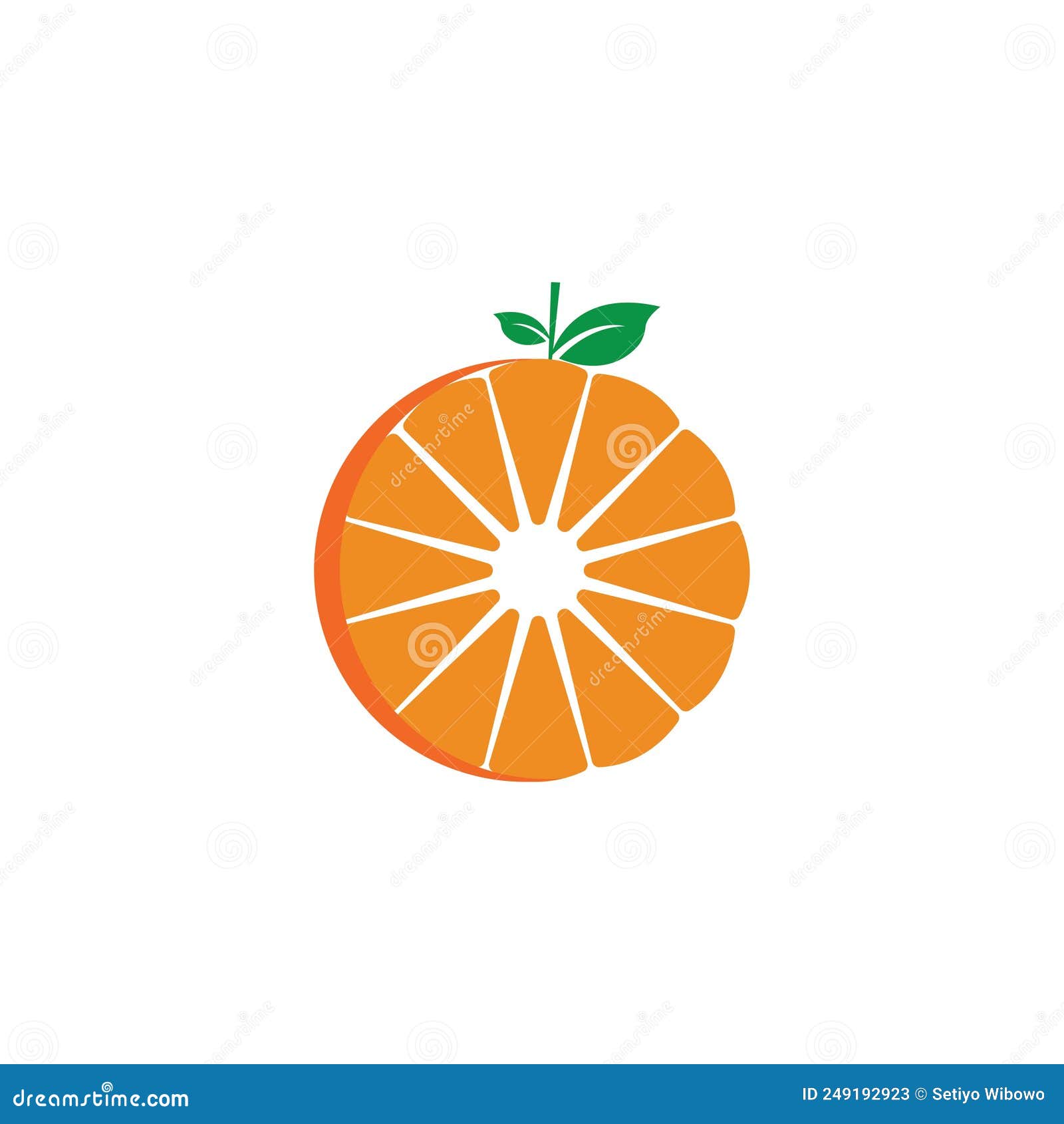 Orange logo design stock vector. Illustration of icon - 249192923