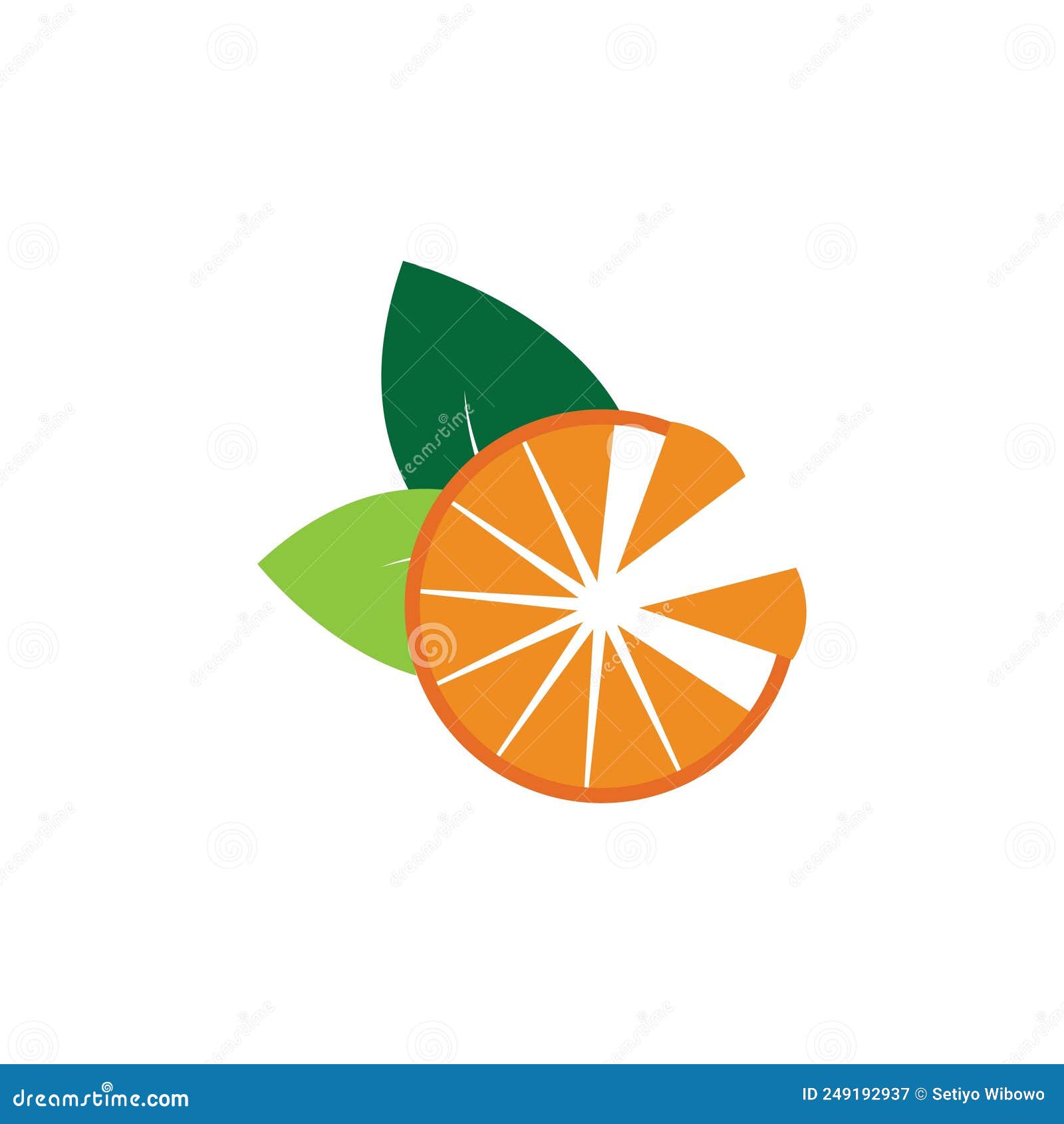 Orange logo design stock vector. Illustration of clear - 249192937
