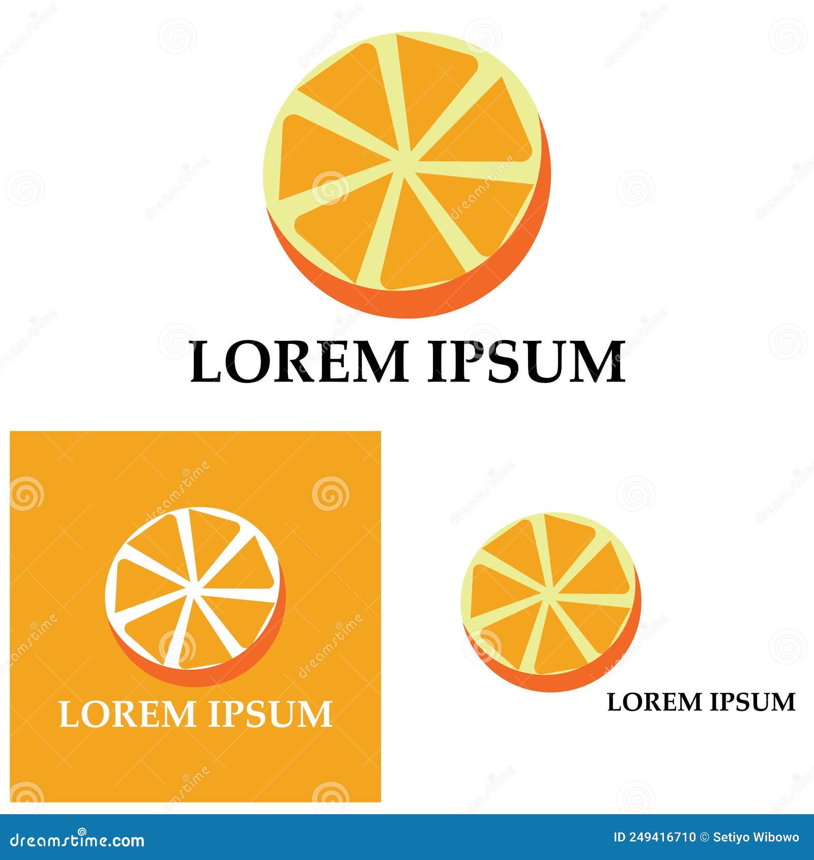 Orange logo design stock vector. Illustration of loop - 249416710
