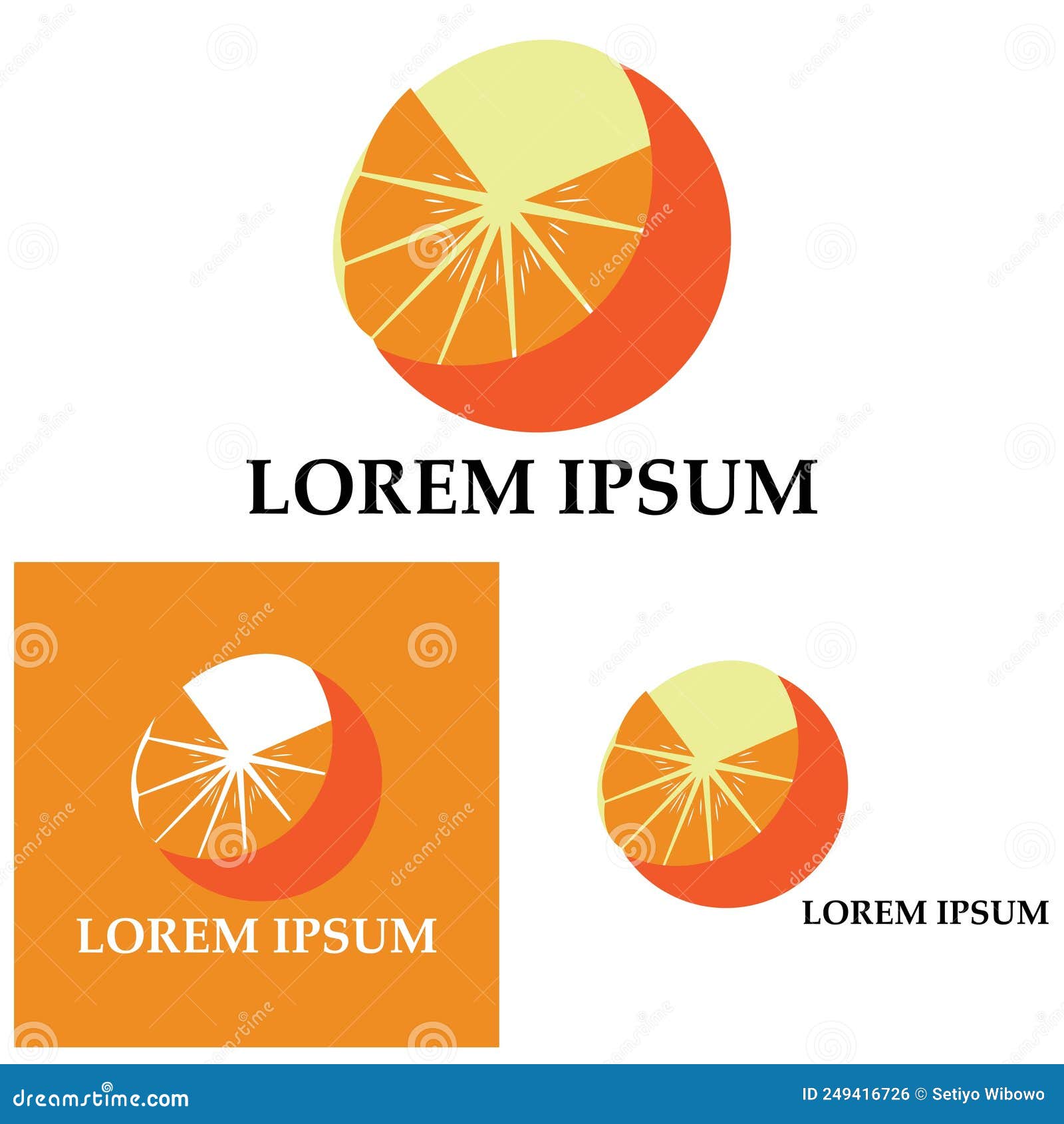 Orange logo design stock vector. Illustration of circle - 249416726