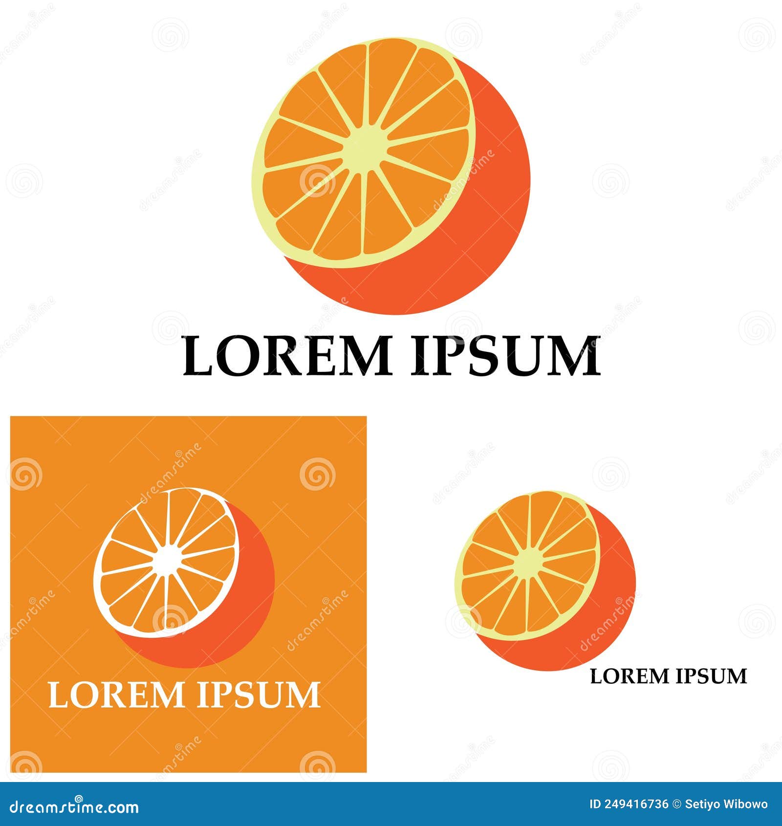 Orange logo design stock vector. Illustration of shape - 249416736