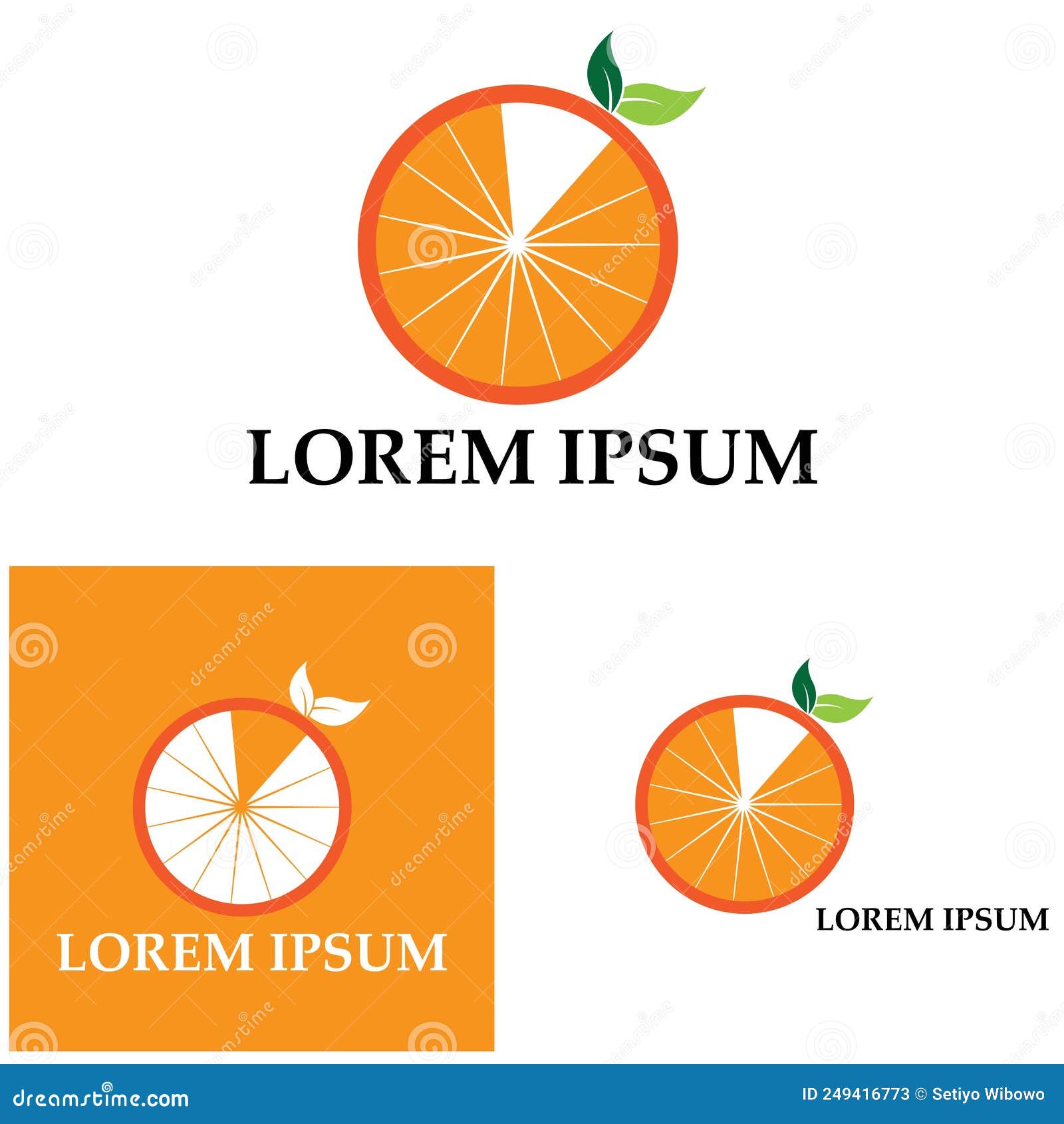 Orange logo design stock vector. Illustration of shape - 249416773
