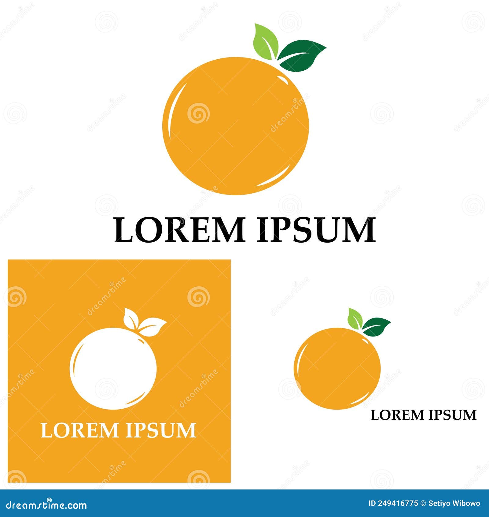 Orange logo design stock vector. Illustration of circle - 249416775