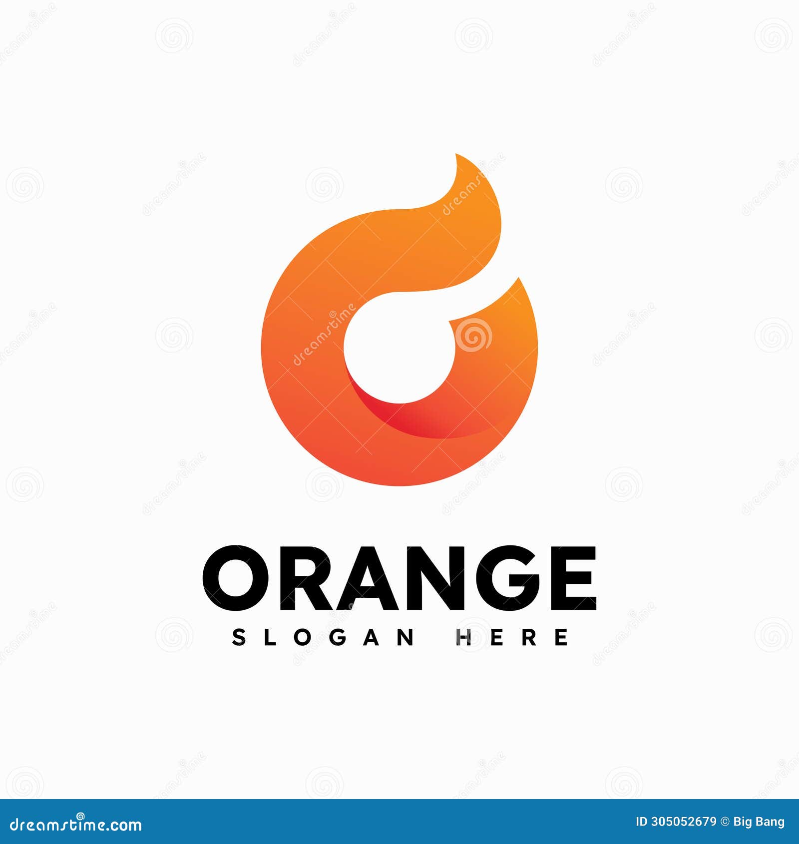 Orange Logo Design Symbol. Vector Illustration Stock Vector ...