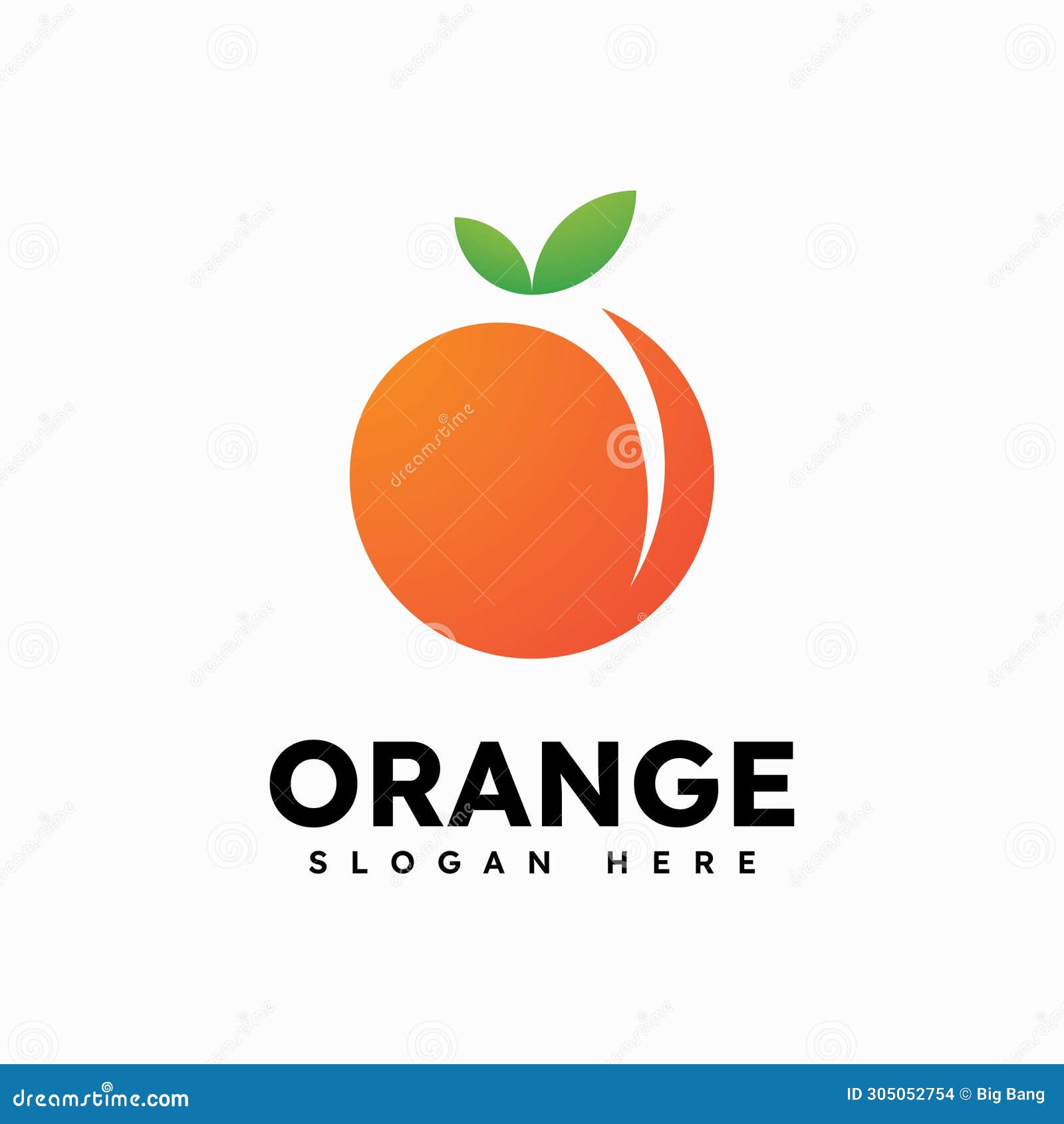 Orange Logo Design Symbol. Vector Illustration Stock Vector ...
