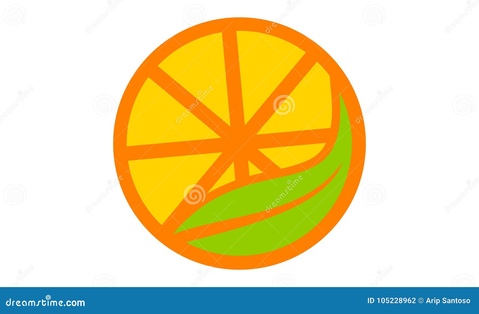 Orange Logo Design Template Stock Vector - Illustration of lemon ...