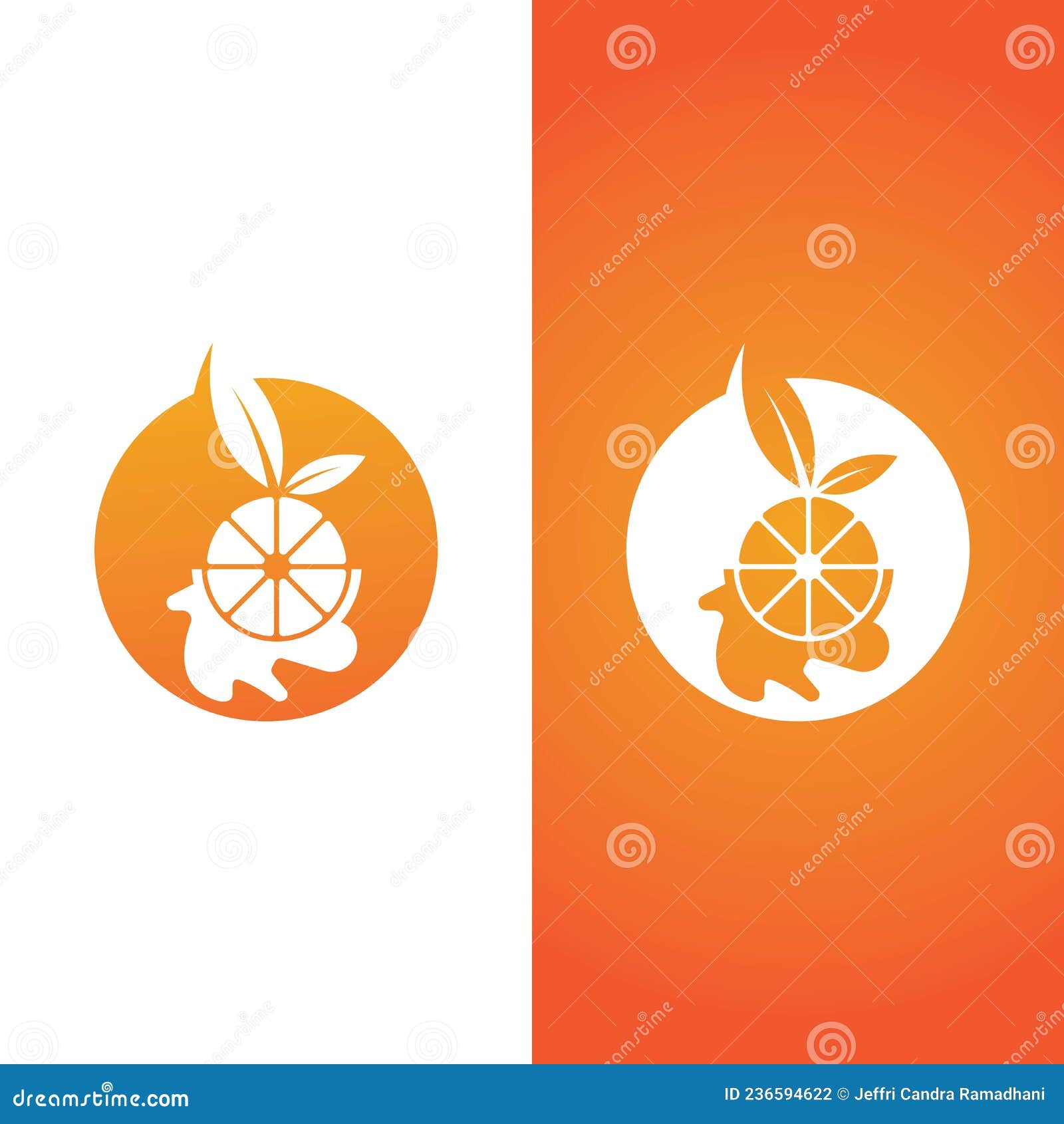 Orange Logo Design Vector Icon Illustration Stock Vector - Illustration ...