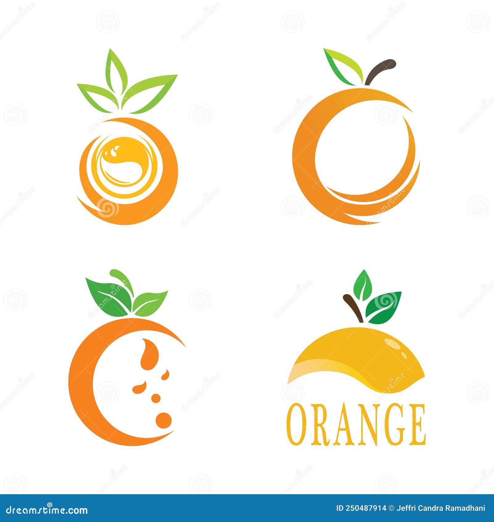 Orange logo design stock vector. Illustration of shape - 250487914