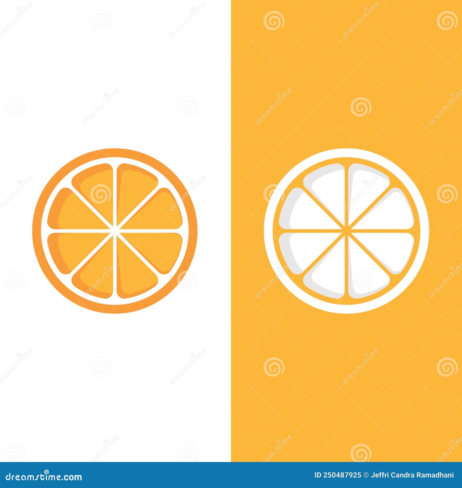 Orange logo design stock vector. Illustration of shape - 250487925
