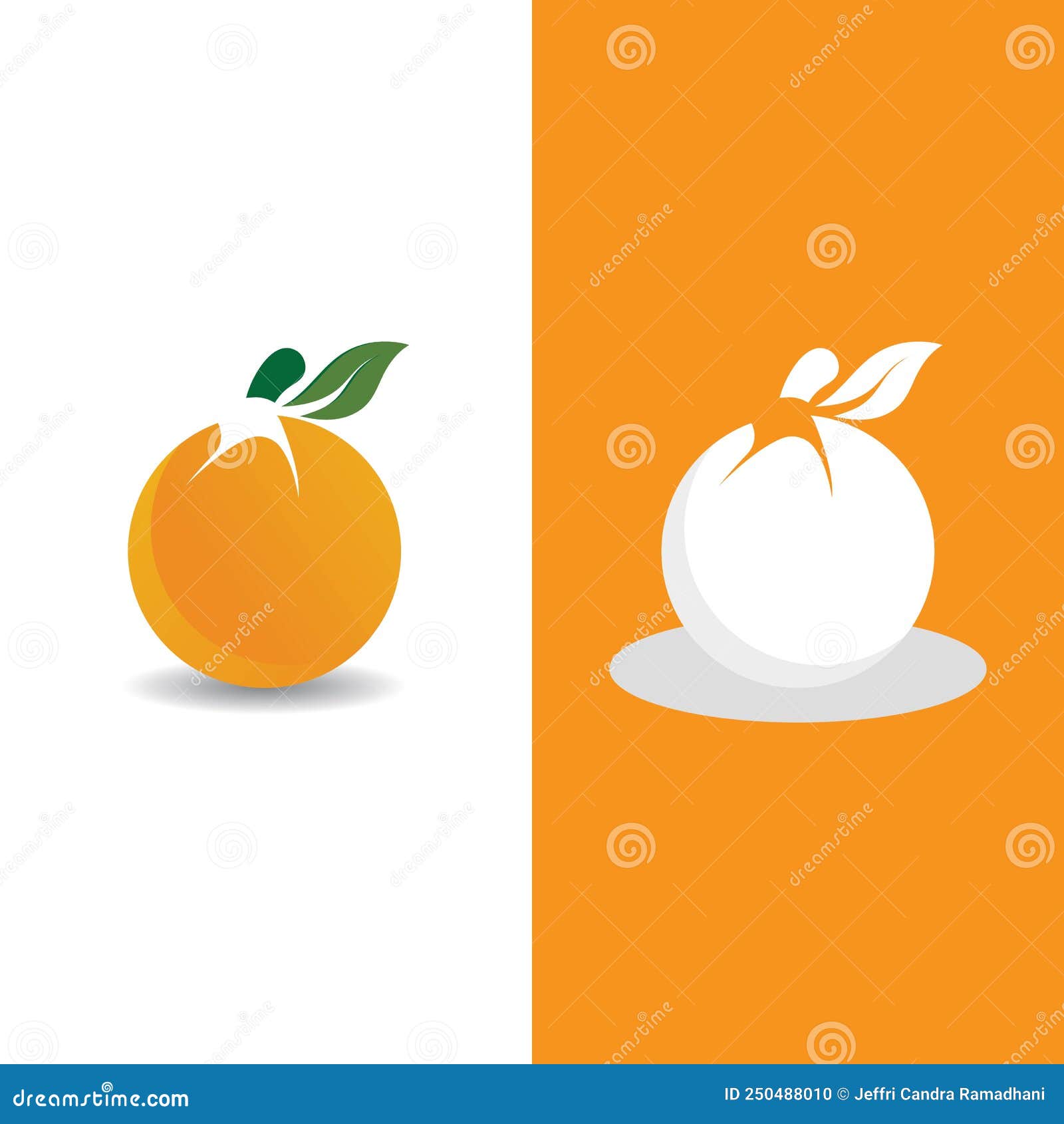 Orange logo design stock vector. Illustration of curve - 250488010