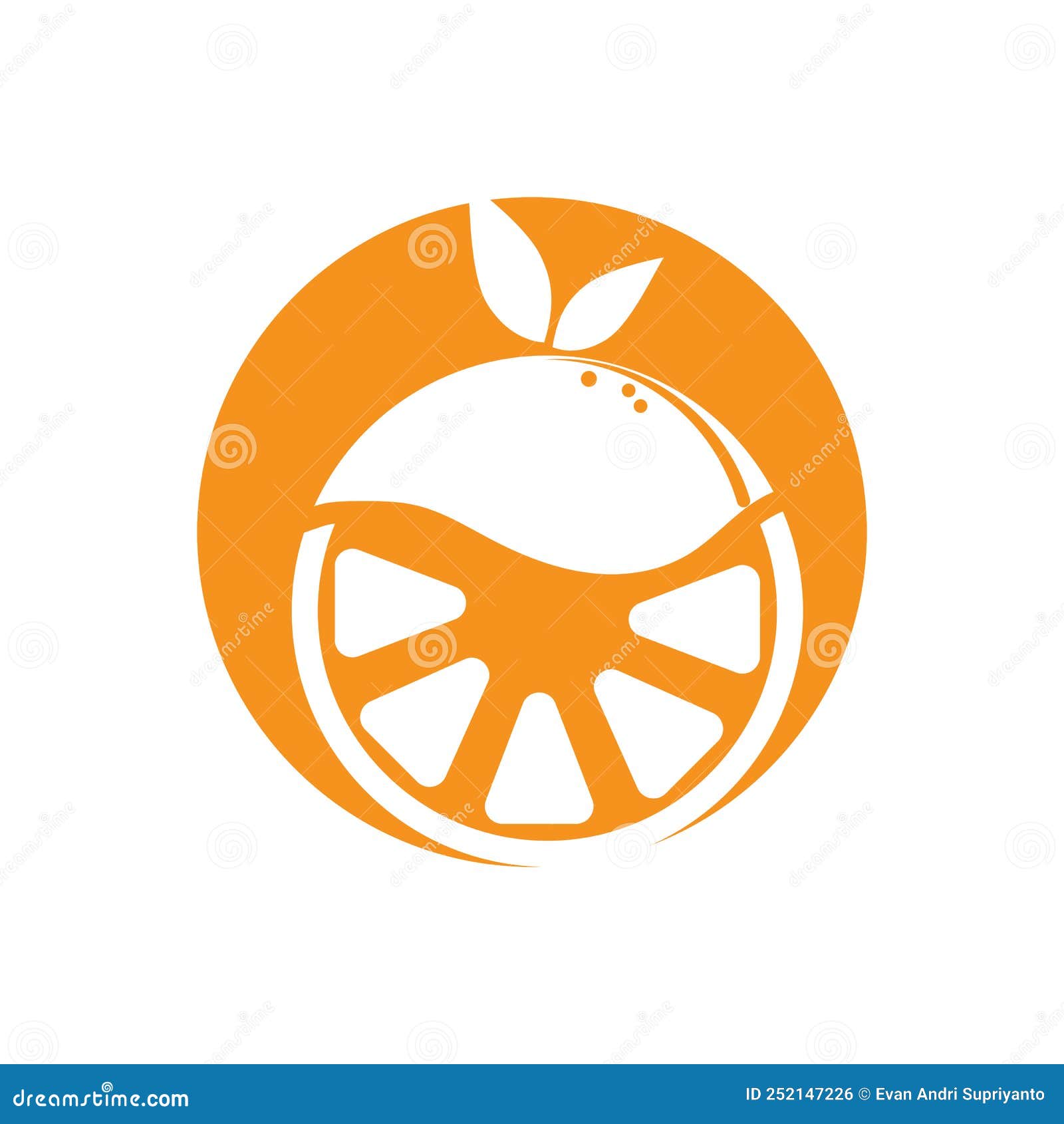 Orange Logo Design Vector Icon Illustration Design Stock Vector ...