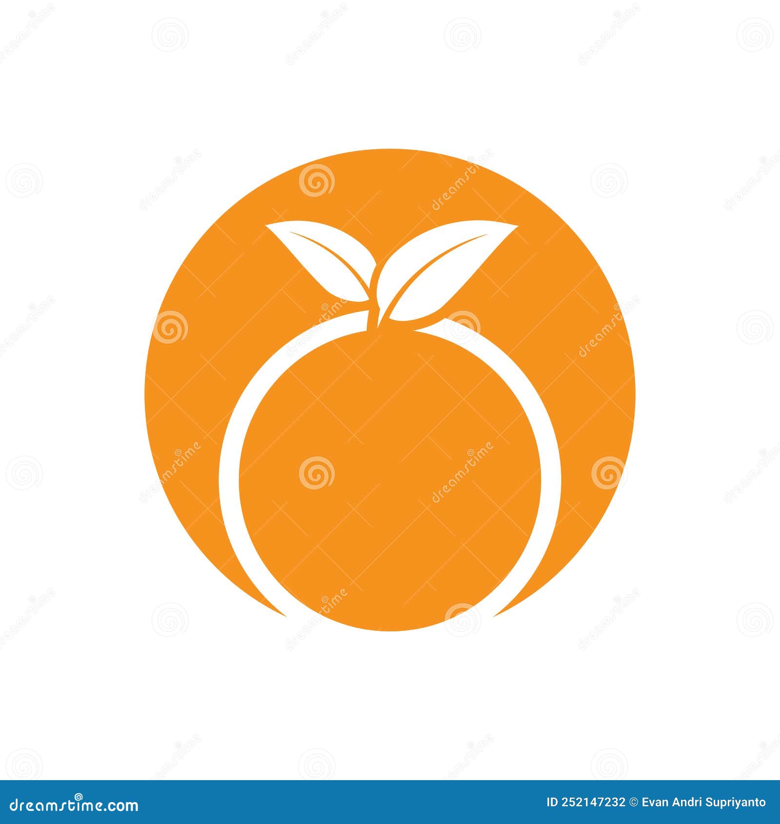 Orange Logo Design Vector Icon Illustration Design Stock Vector ...