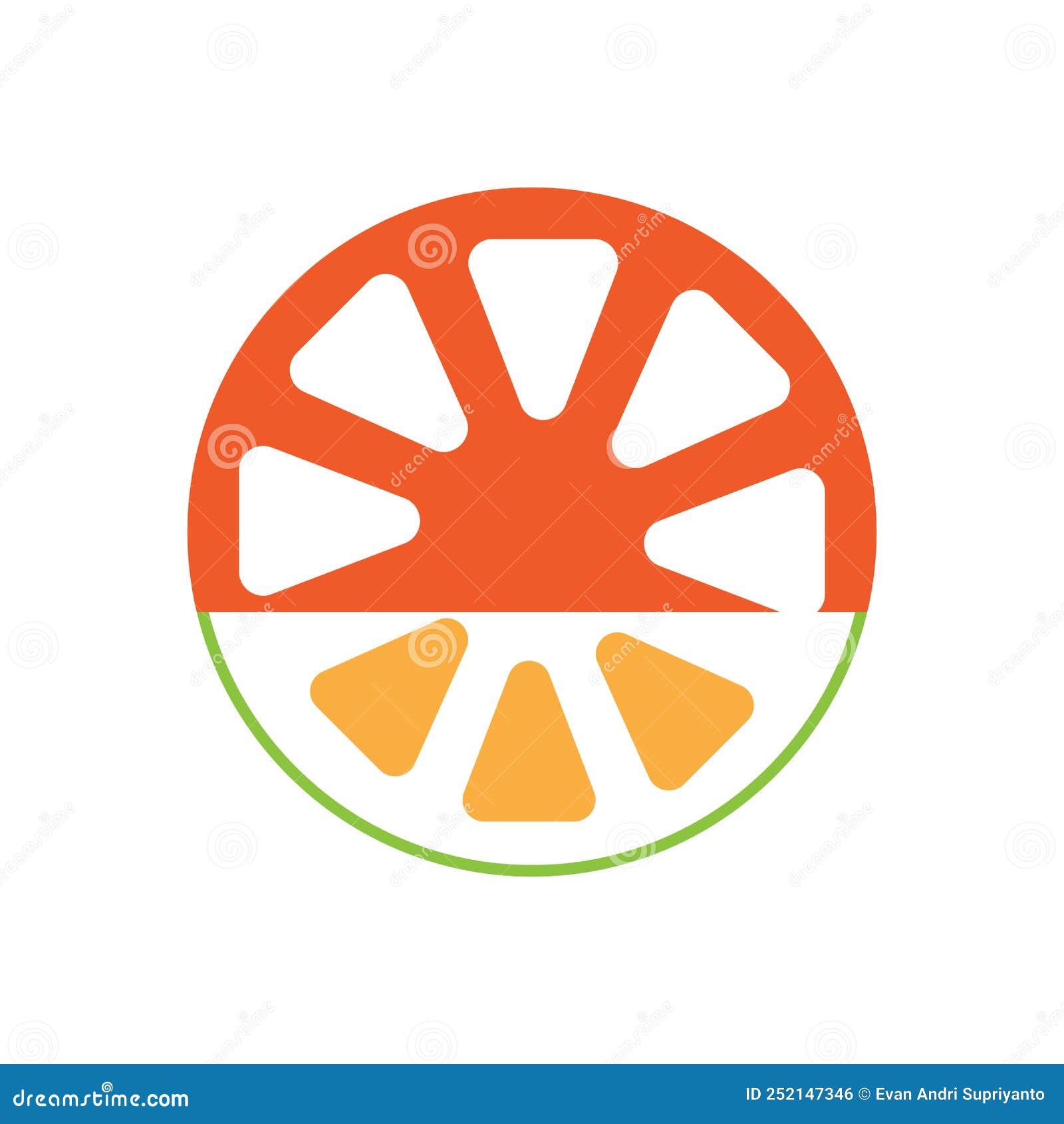 Orange Logo Design Vector Icon Illustration Design Stock Vector ...