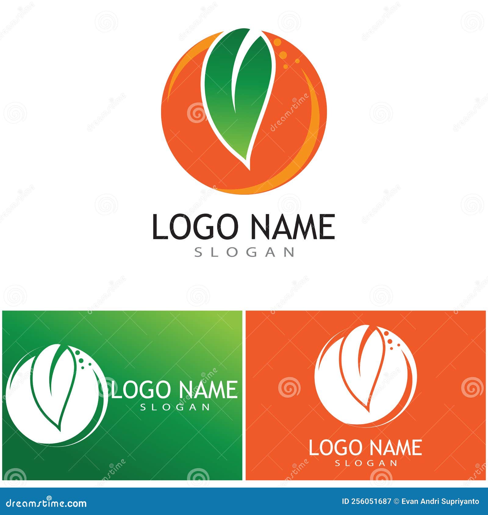 Orange Logo Design Vector Icon Illustration Design Stock Vector ...