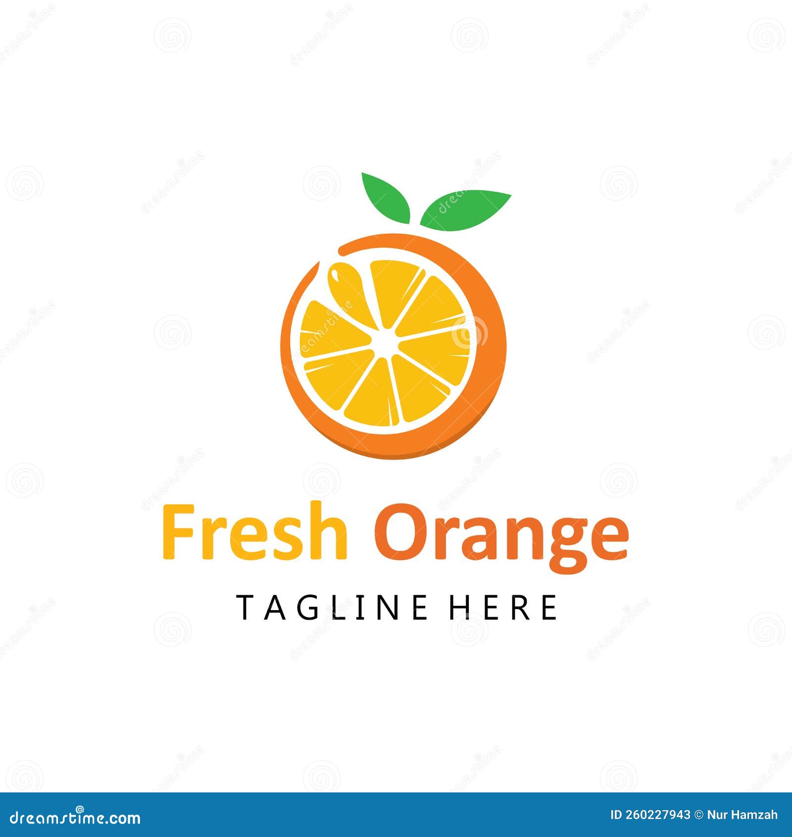Orange logo design stock vector. Illustration of concept - 260227943