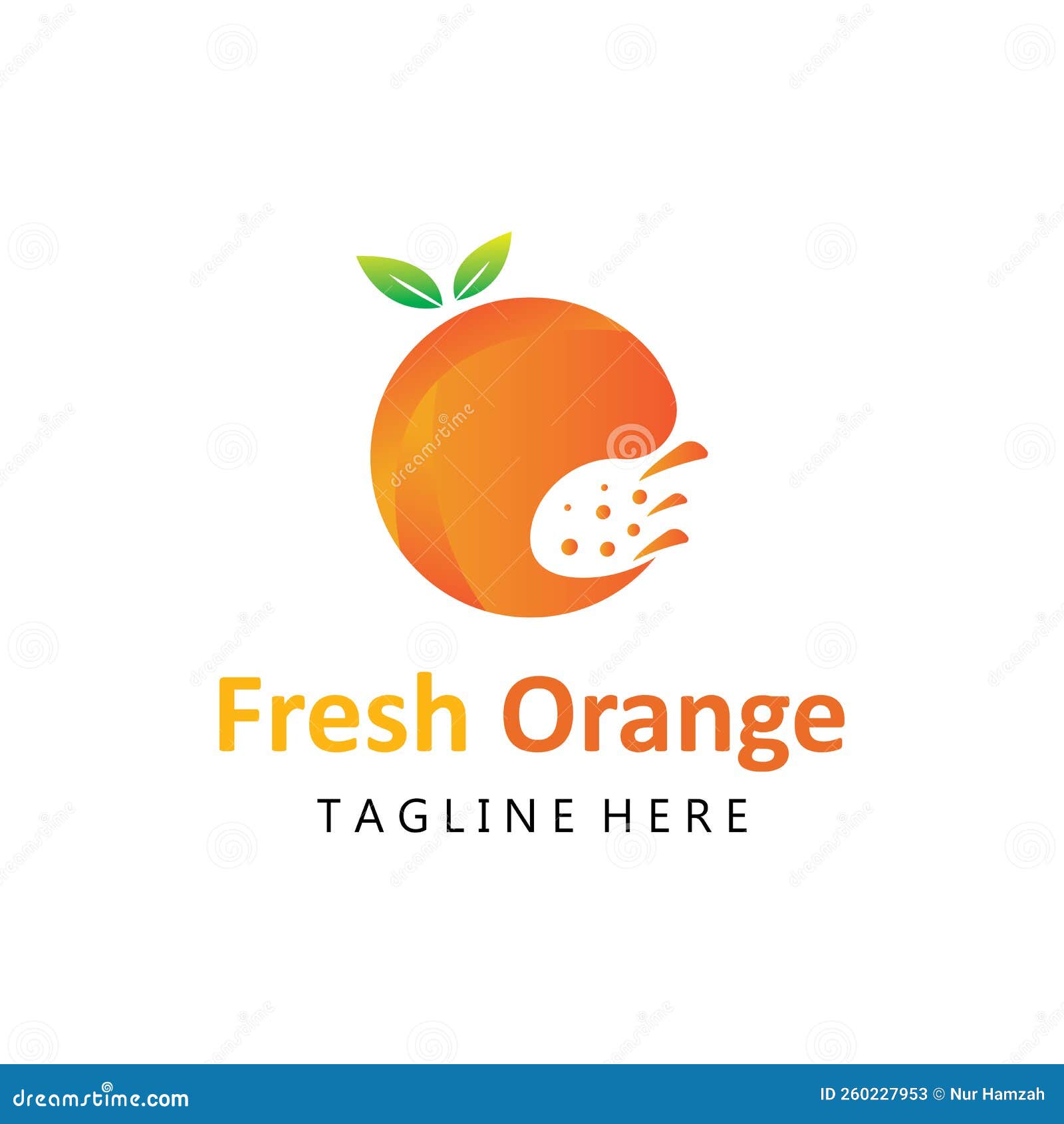 Orange logo design stock vector. Illustration of agriculture - 260227953