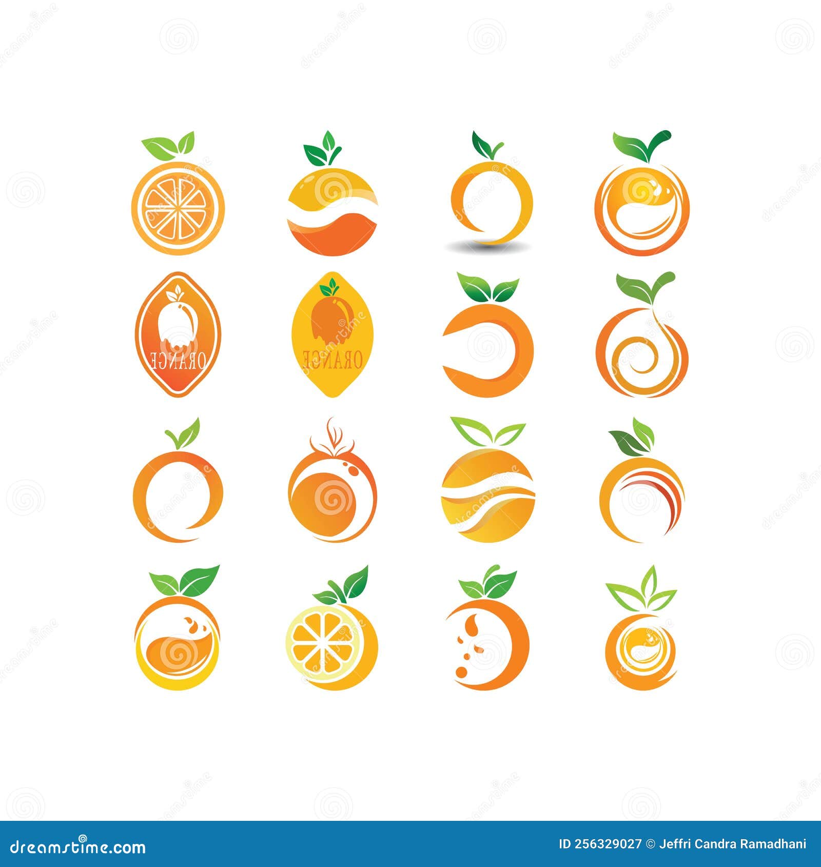 Orange Logo Icon Design Illustration Stock Vector - Illustration of ...