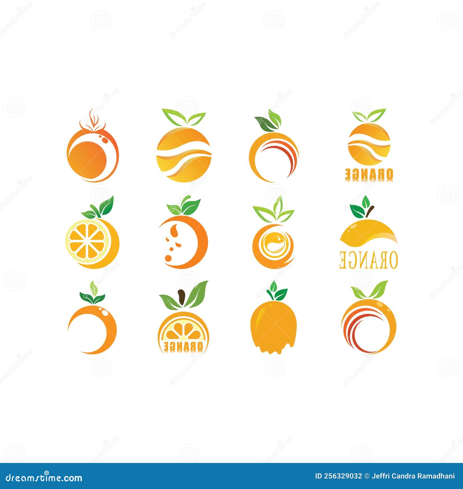Orange Logo Icon Design Illustration Stock Vector - Illustration of ...
