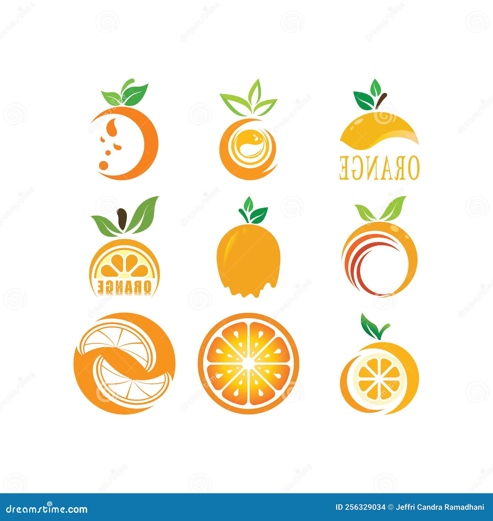 Orange Logo Icon Design Illustration Stock Vector - Illustration of ...
