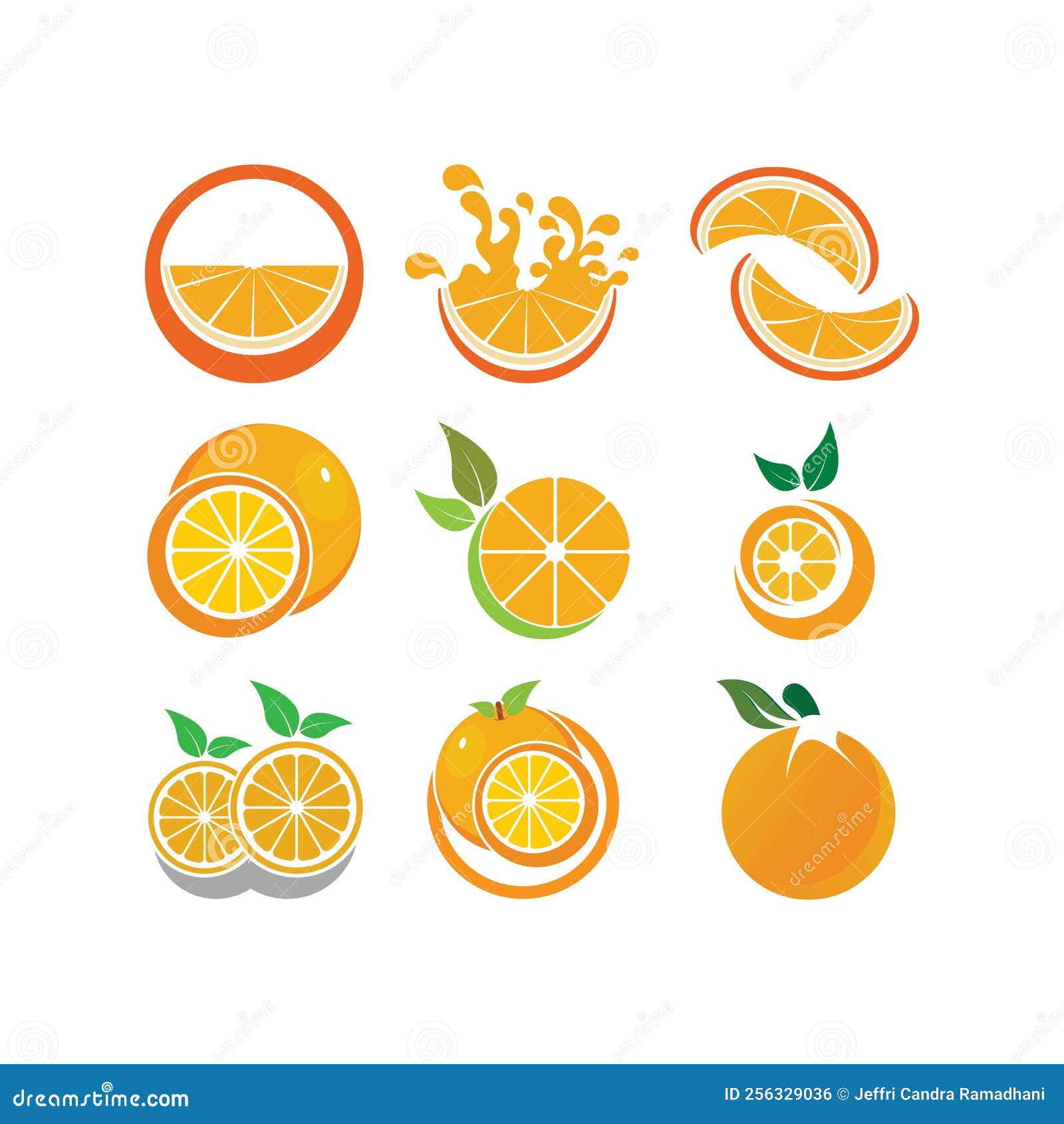Orange Logo Icon Design Illustration Stock Vector - Illustration of ...