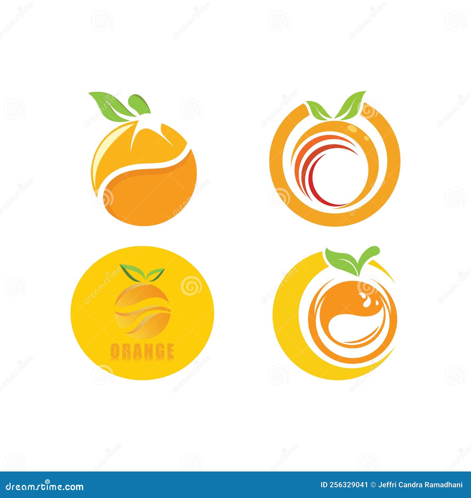 Orange Logo Icon Design Illustration Stock Vector - Illustration of ...