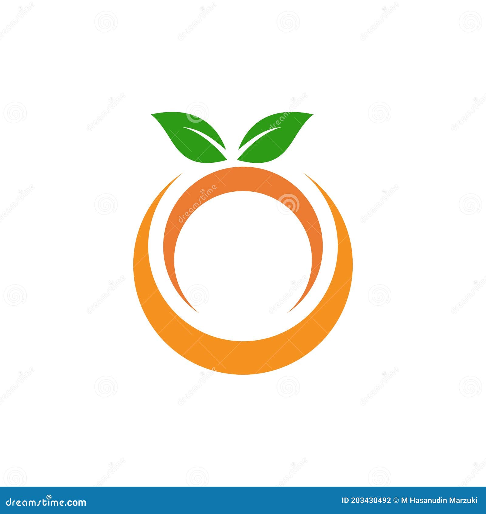 Orange logo Vector stock vector. Illustration of vitamin - 203430492