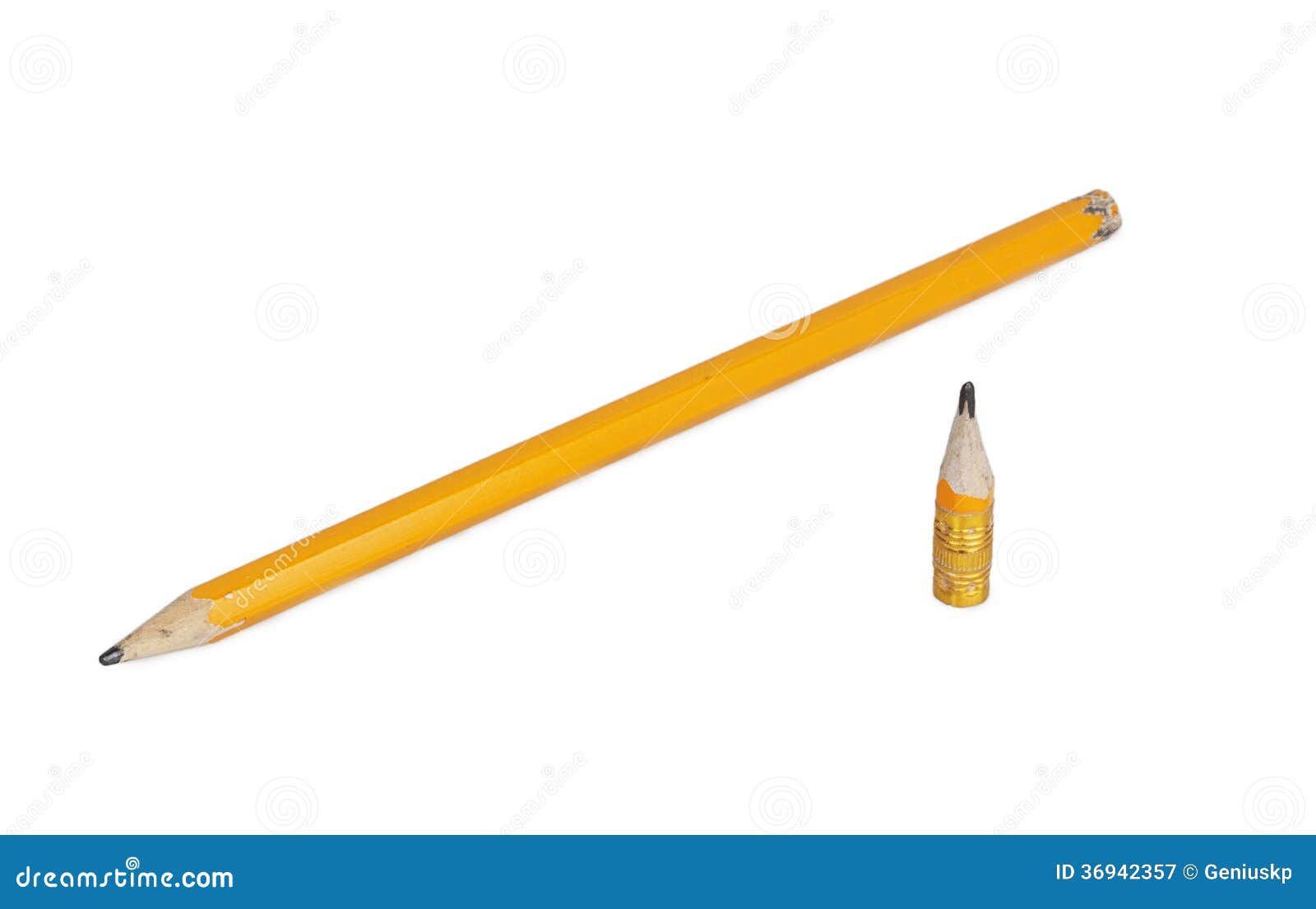 Orange Long and Short Pencils Stock Image - Image of little, pencils ...