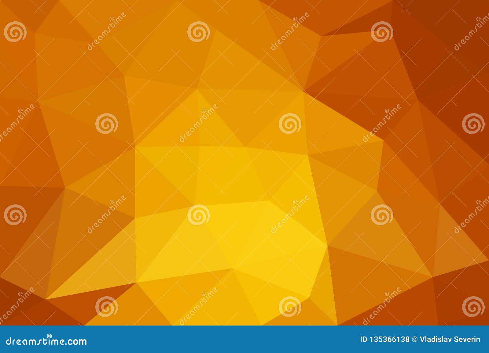 Orange Low Poly Background. Abstract Polygon Design Stock Illustration ...