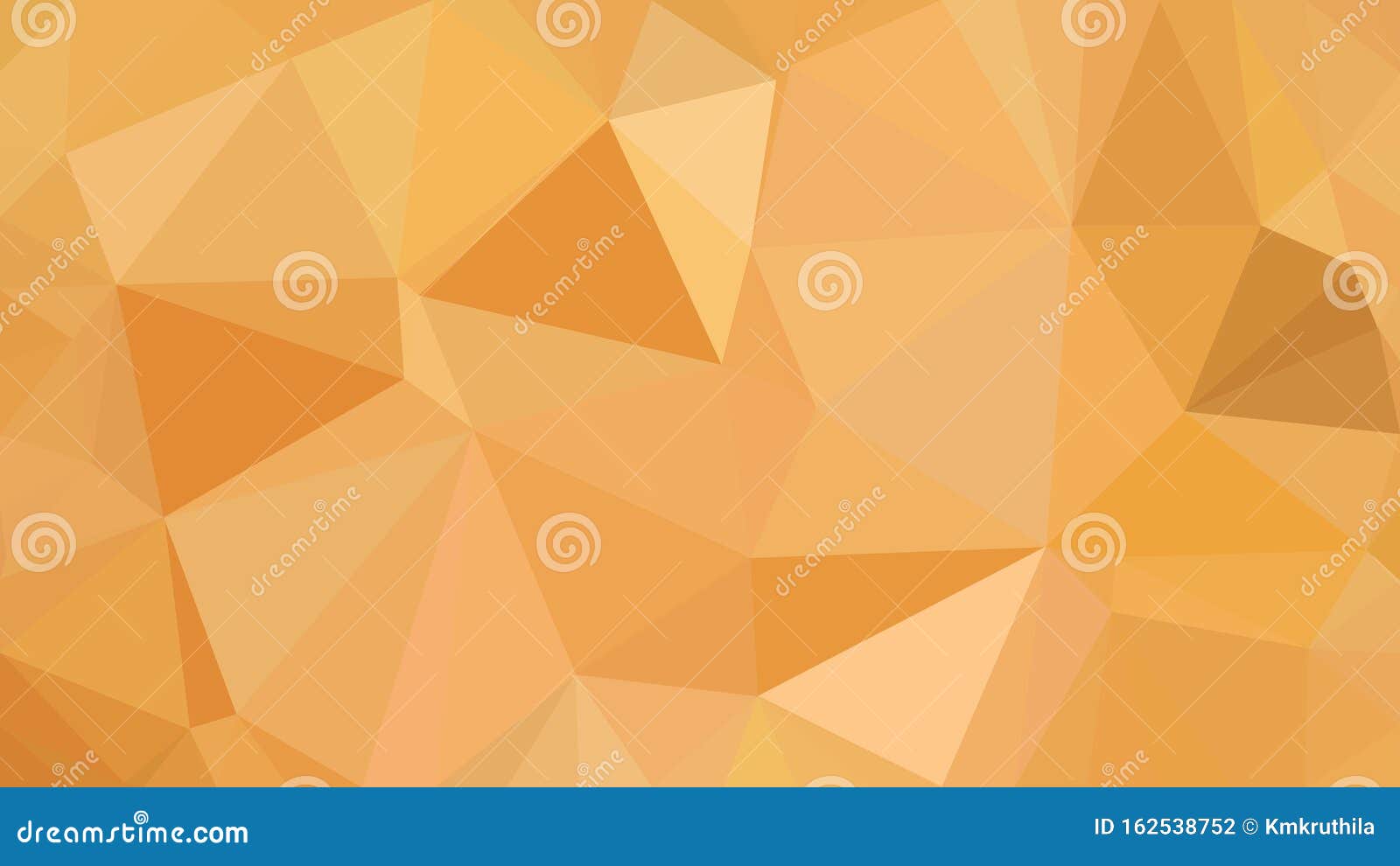 Orange Low Poly Background Template Vector Graphic Stock Vector ...