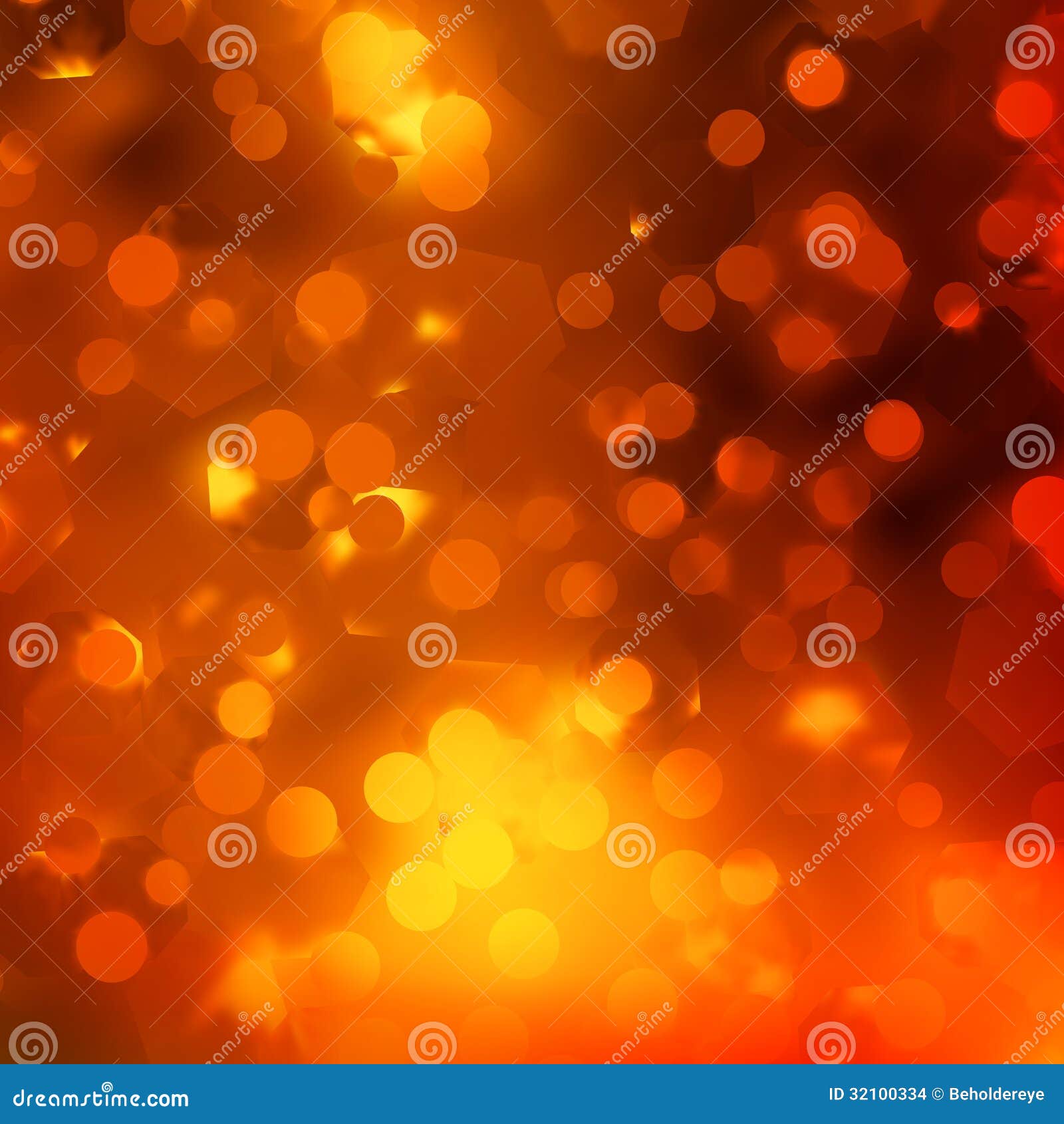 Orange Magic Lights, Bokeh. EPS 10 Stock Vector - Illustration of ...