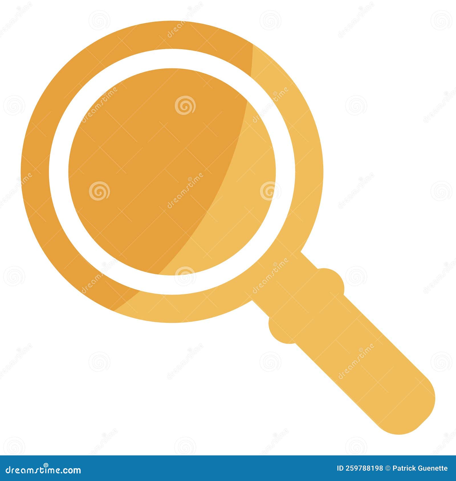 Orange Magnifyer, Icon Icon Stock Vector - Illustration of equipment ...