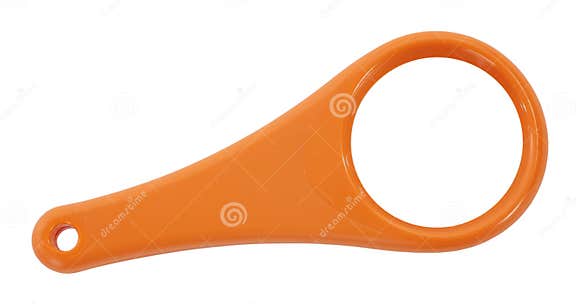 Orange magnifying glass stock image. Image of isolated - 59963945