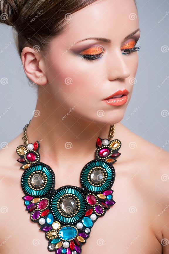 Orange makeup stock photo. Image of cosmetics, clean - 14606112