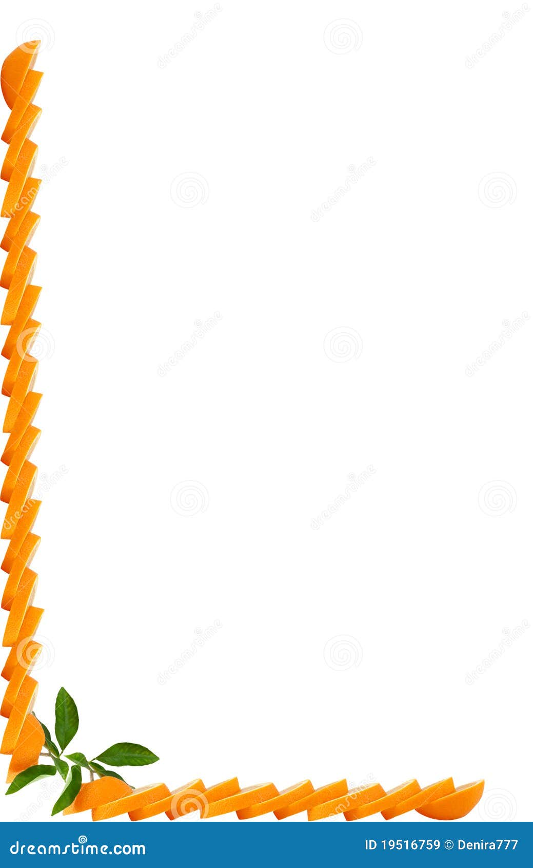 Orange making a border stock image. Image of decorated - 19516759