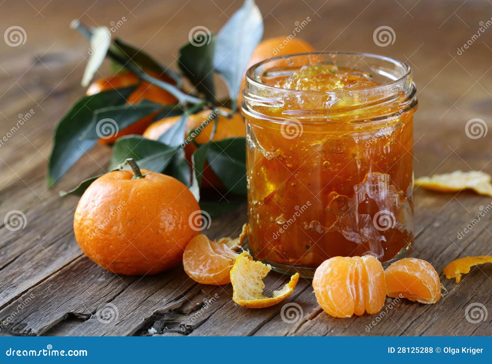 Orange Mandarin Homemade Jam Marmelade Stock Photo - Image of nutrition ...