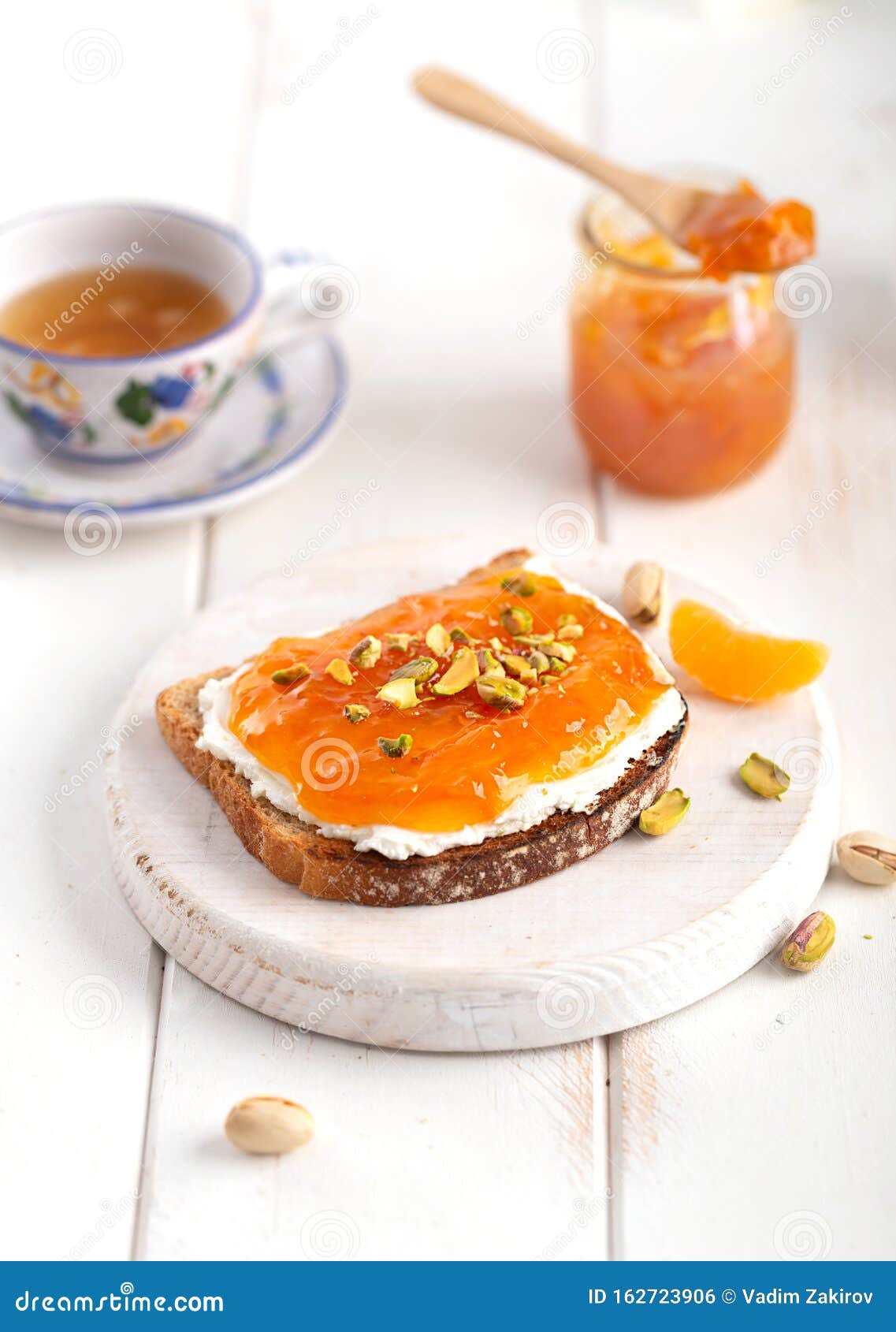 Orange or Mandarin Jam on a White Background Stock Photo - Image of ...