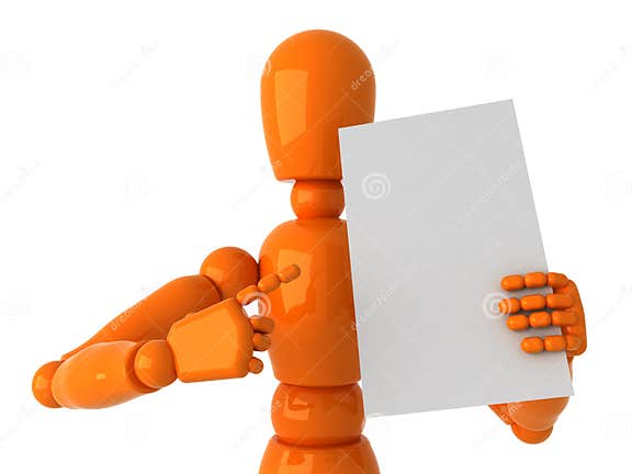 Orange mannequin stock illustration. Illustration of foreground - 2591023